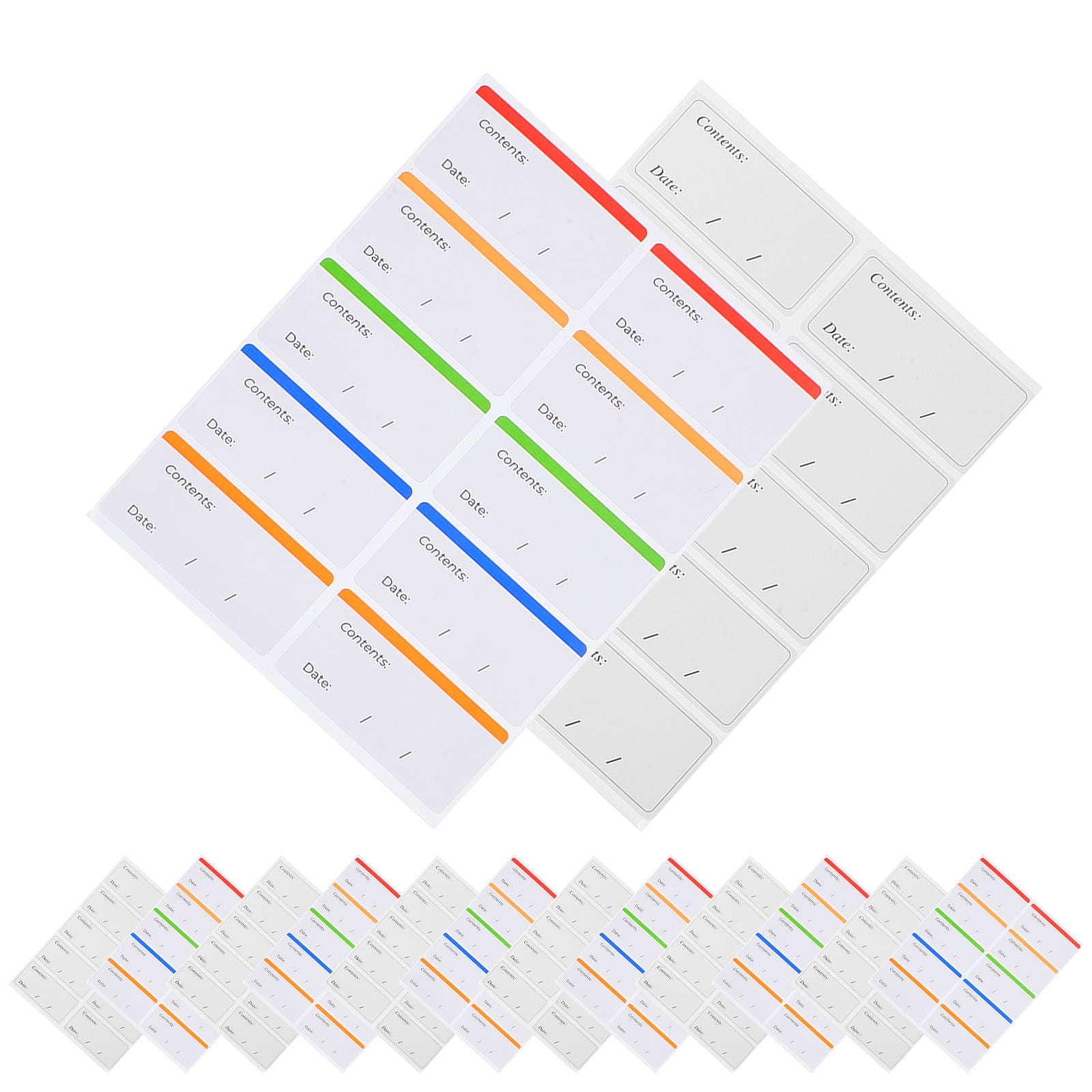 CTIRCHIU Removable Freezer Labels for Food Containers Assorted Color ...