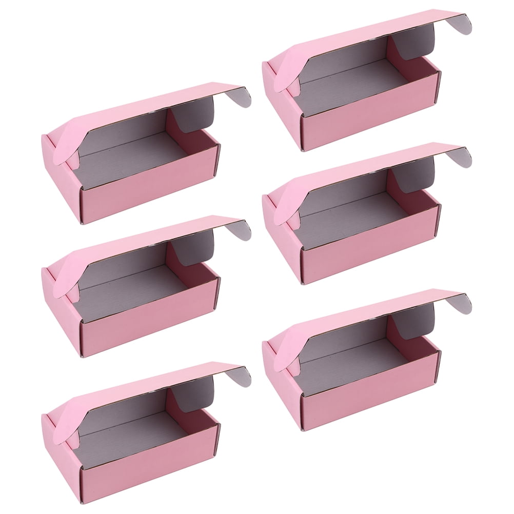 CTIRCHIU Bright Color Pink Reusable Shipping Boxes for Gifts 6Pcs ...