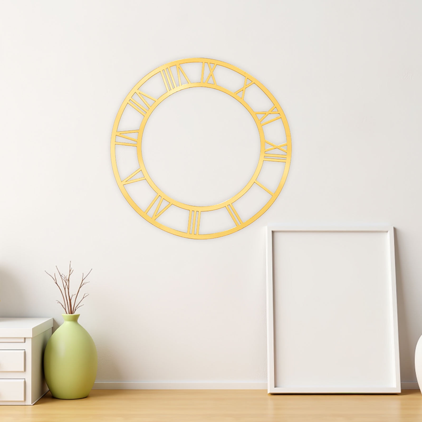CTIRCHIU Roman Numerals Clock Dial Modern Design Mirror Wall Decor In ...