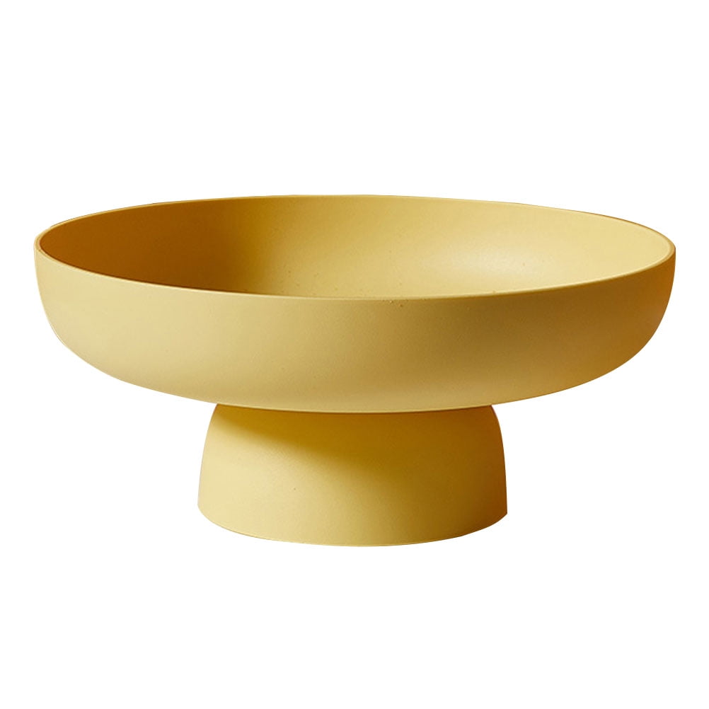 CTIRCHIU Fruit Bowl Drain Fruit Draining Bowl Yellow PP 1Pcs 10.04X10 ...