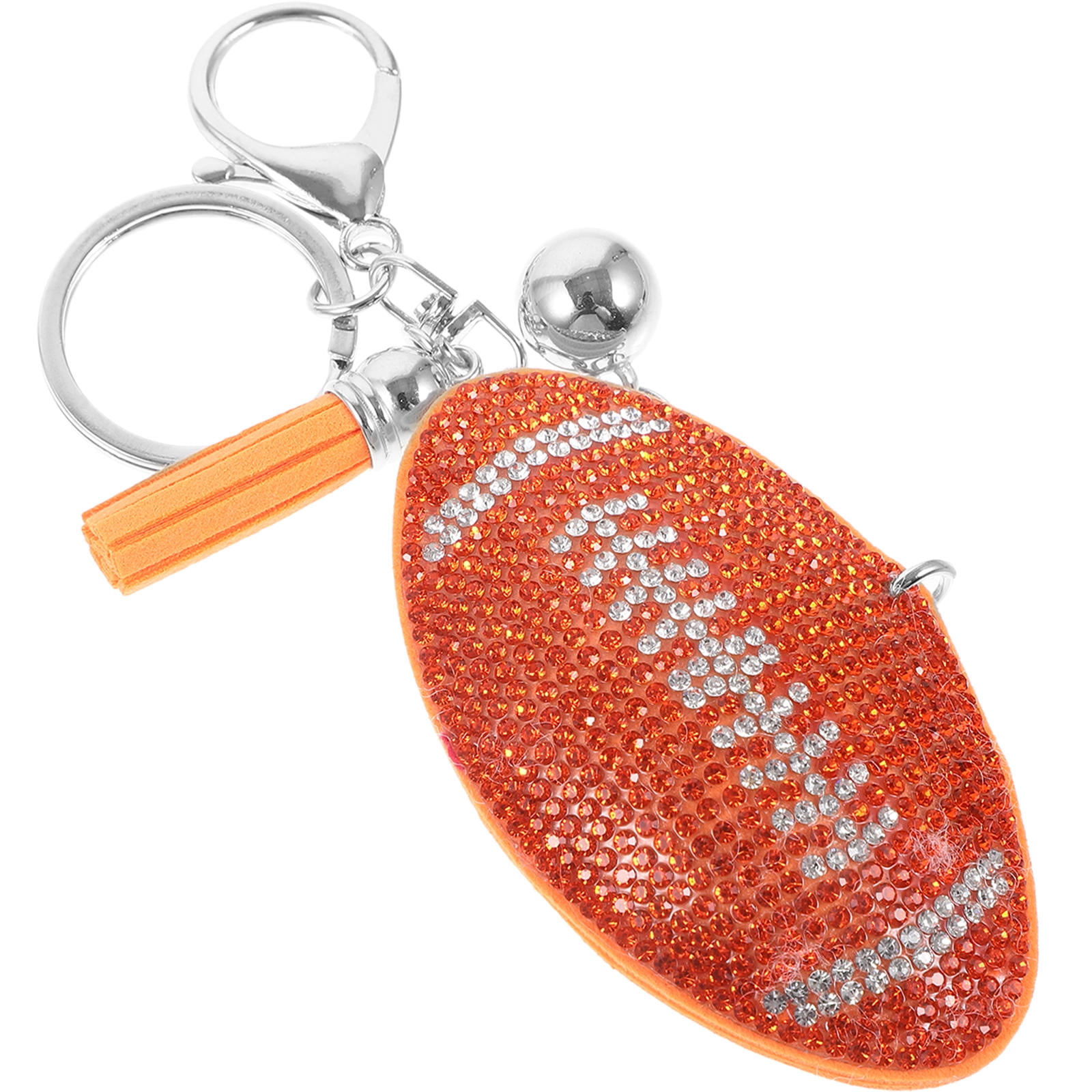 CTIRCHIU Rugby Fans Keychain 1Pack Orange Cloth Rugby Themed Decoration ...
