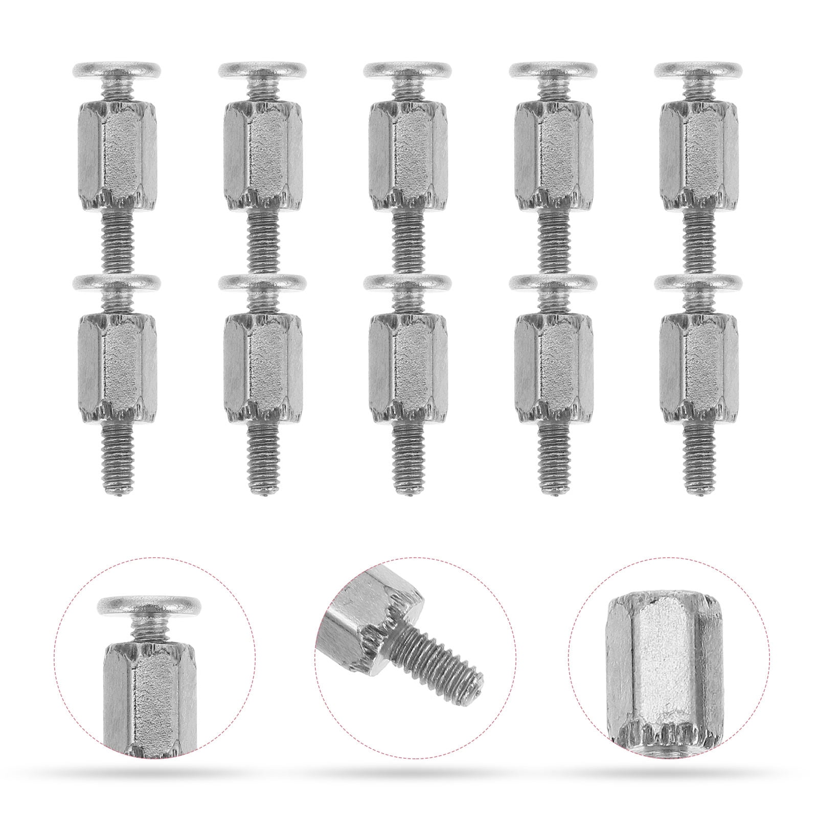 CTIRCHIU Silver Metal Head SSD Mounting Screws 20PCS for M2 Solid State ...