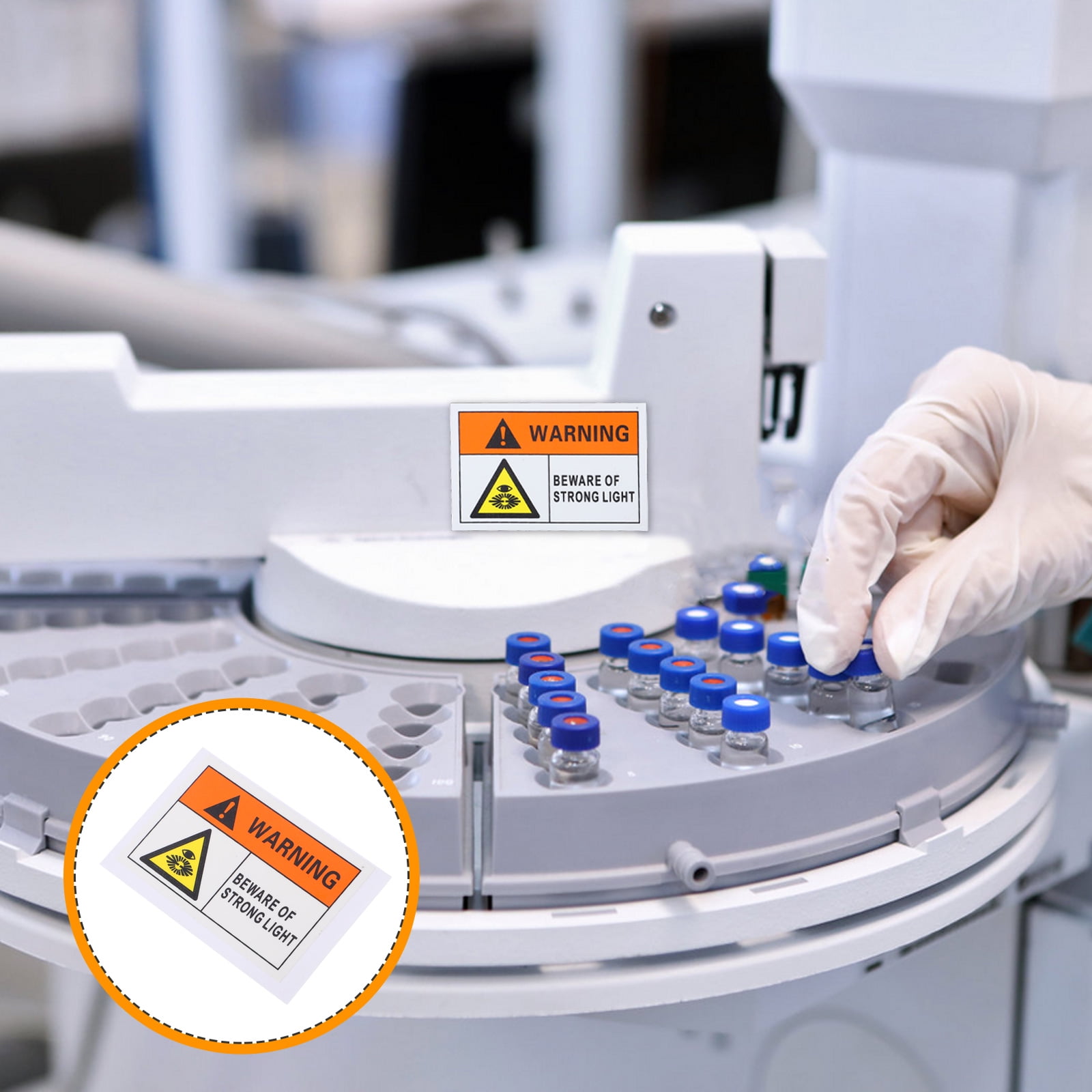 CTIRCHIU Radiation Warning Label Adhesive Safety Sign Clear Text for ...
