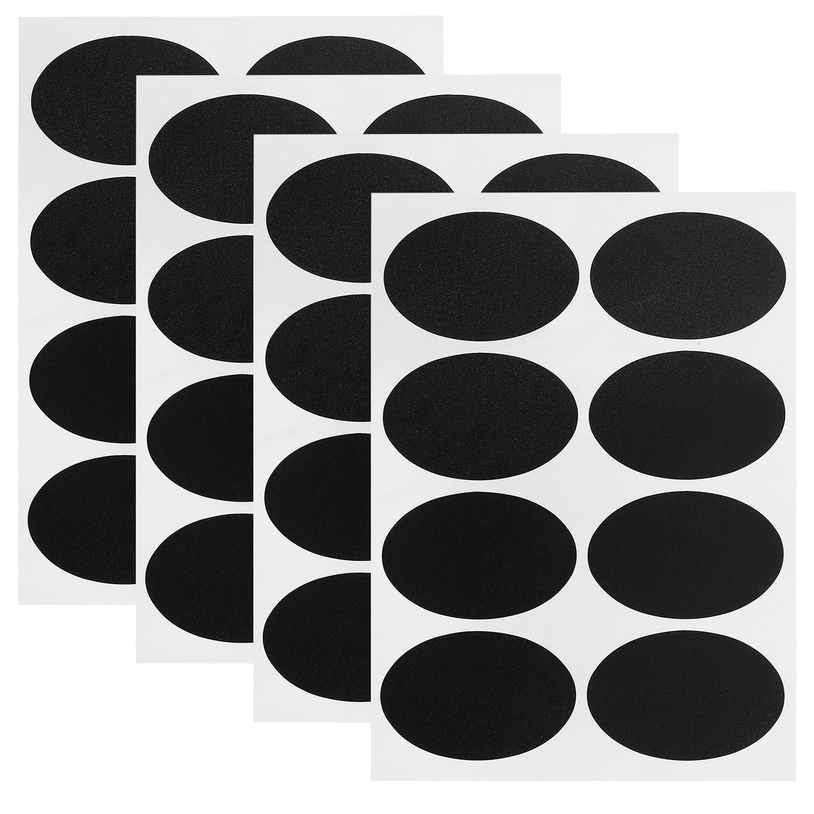 CTIRCHIU Black Paper Labels, Self-Adhesive Removable Stickers for Easy ...
