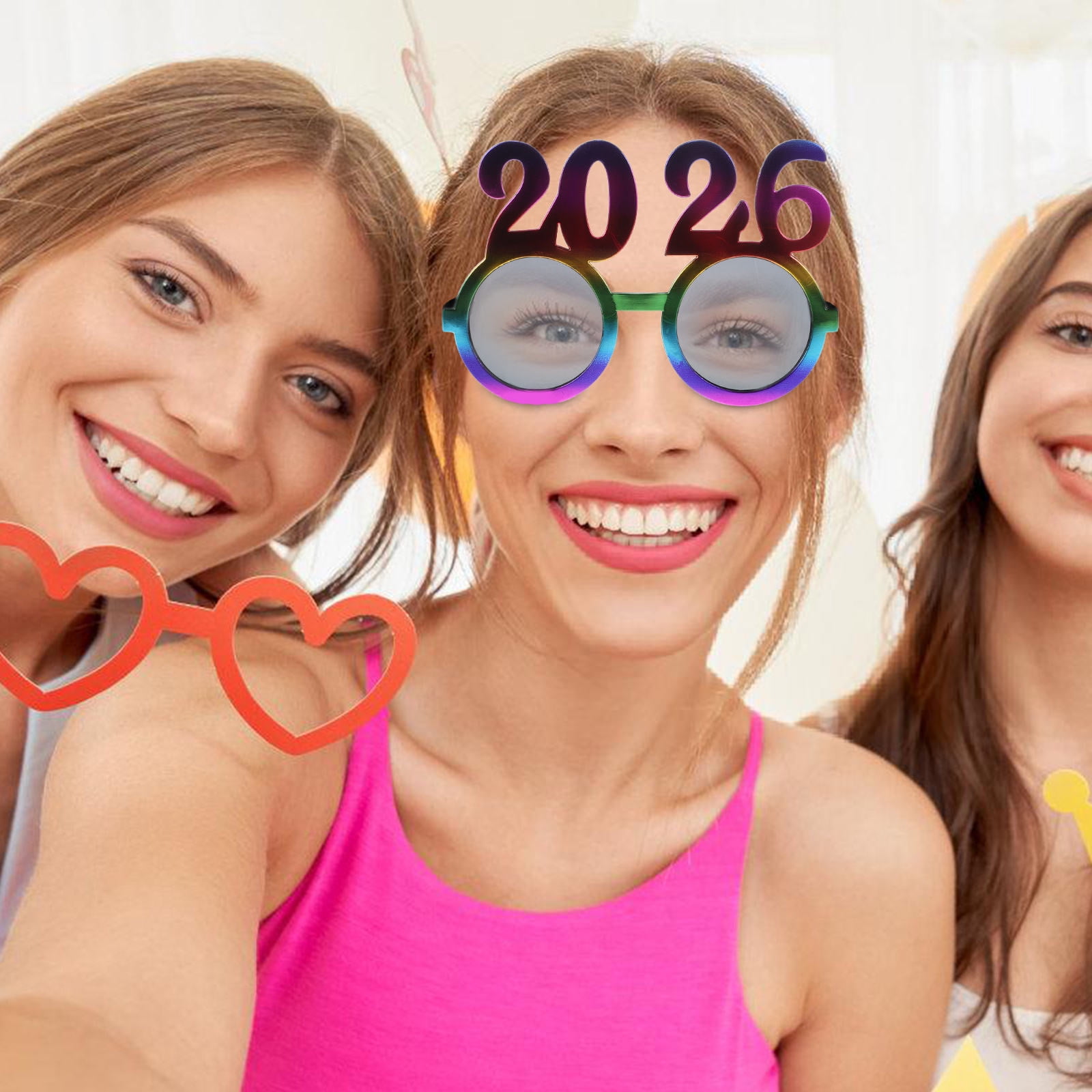 CTIRCHIU Set of 3 Plastic Number Party Eyeglasses Photo Prop for New ...