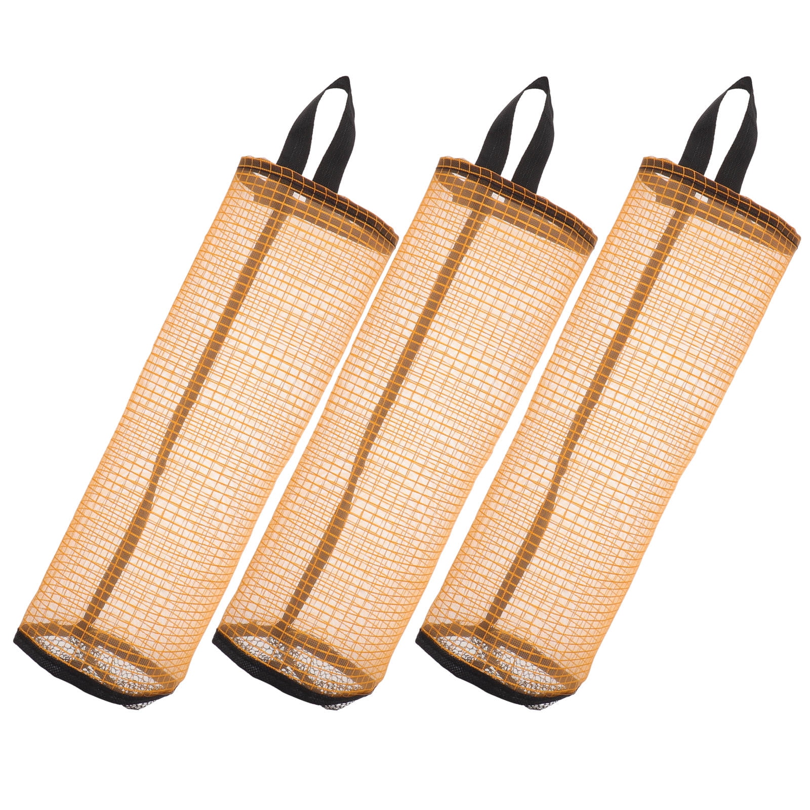 CTIRCHIU 3-Pack Yellow Nylon Hanging Plastic Bag Holder for Garbage Bag ...