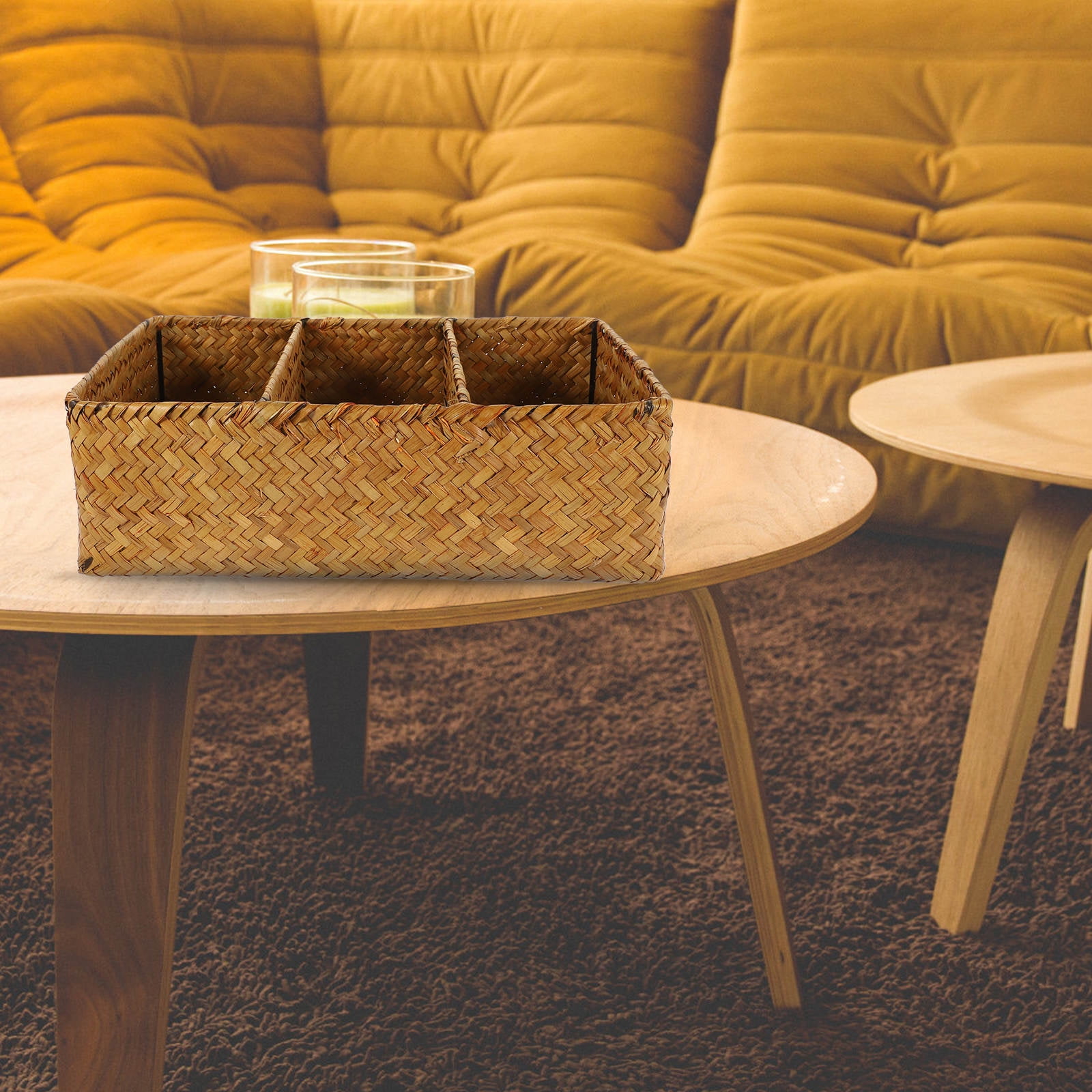 CTIRCHIU Woven Storage Box Light Brown For Home Storage 1Pack - Walmart.com