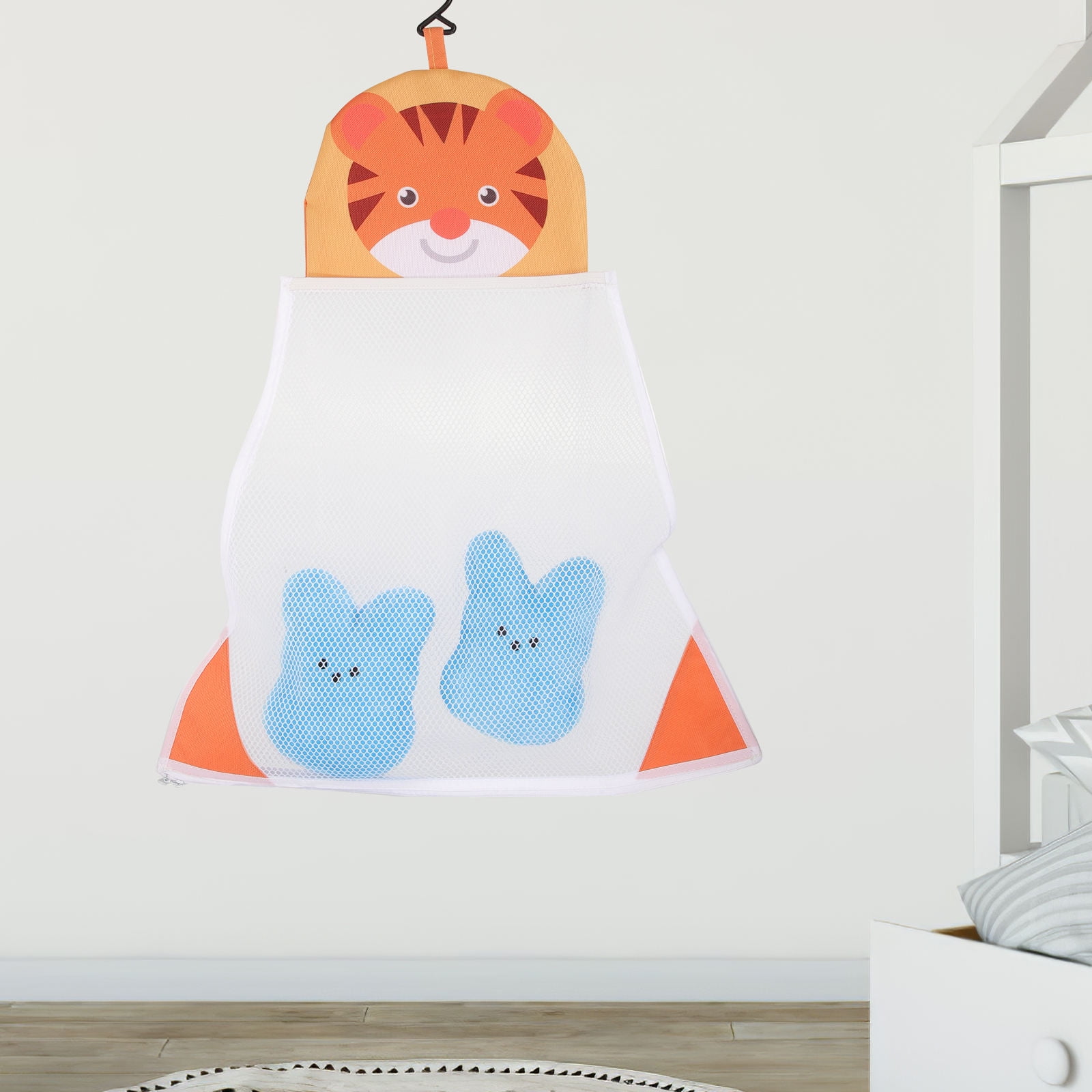 CTIRCHIU Yellow Mesh Toy Organizer for Bath with Open Bottom Design and ...