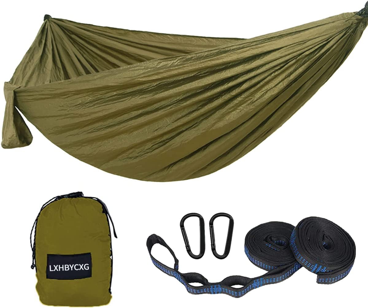 CTIVBI Camping Hammock Double & Single Portable Ultralight Nylon ...