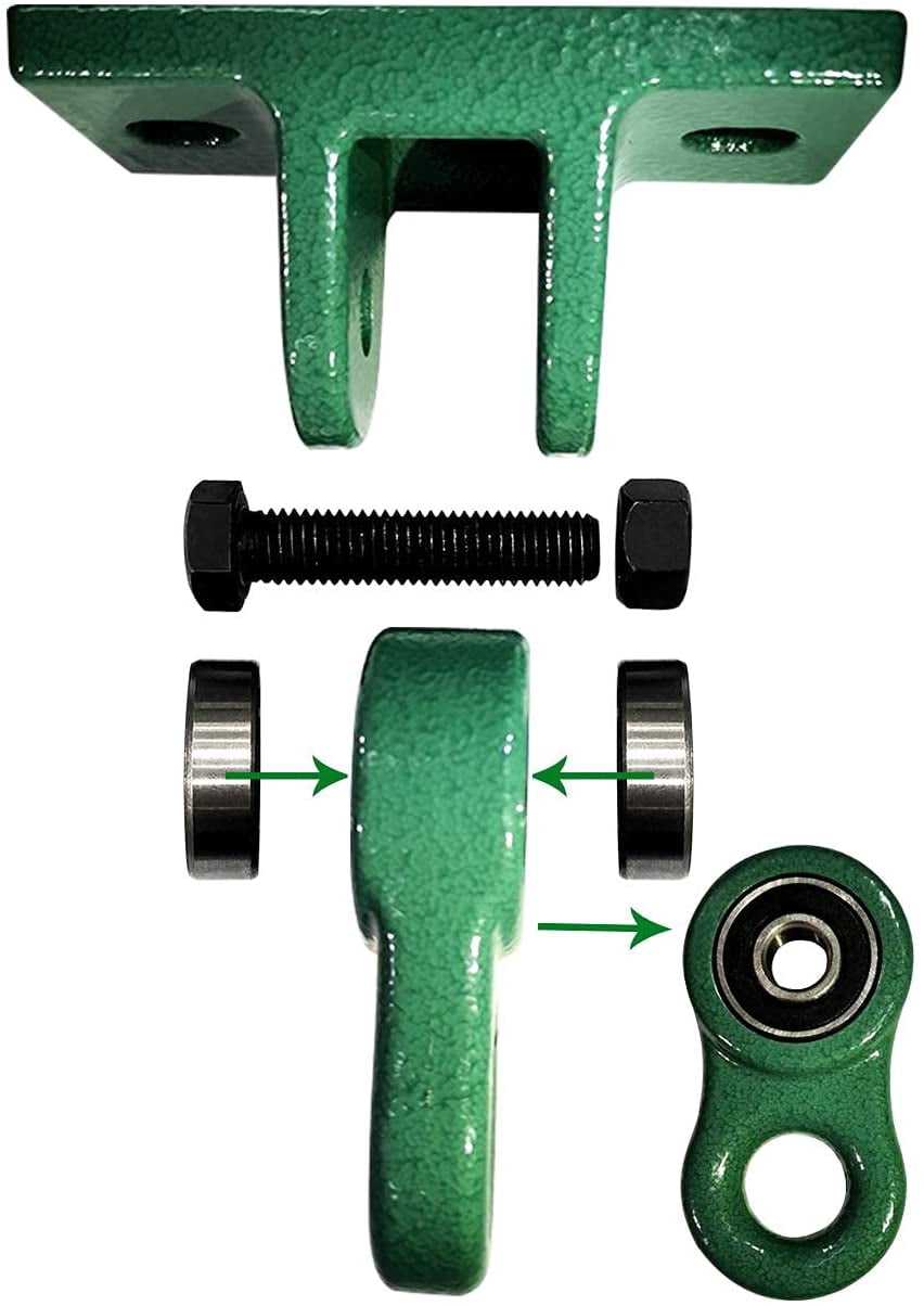 CTIVBI Heavy Duty Green Swing Hangers Screws Bolts Included Over 5000 ...