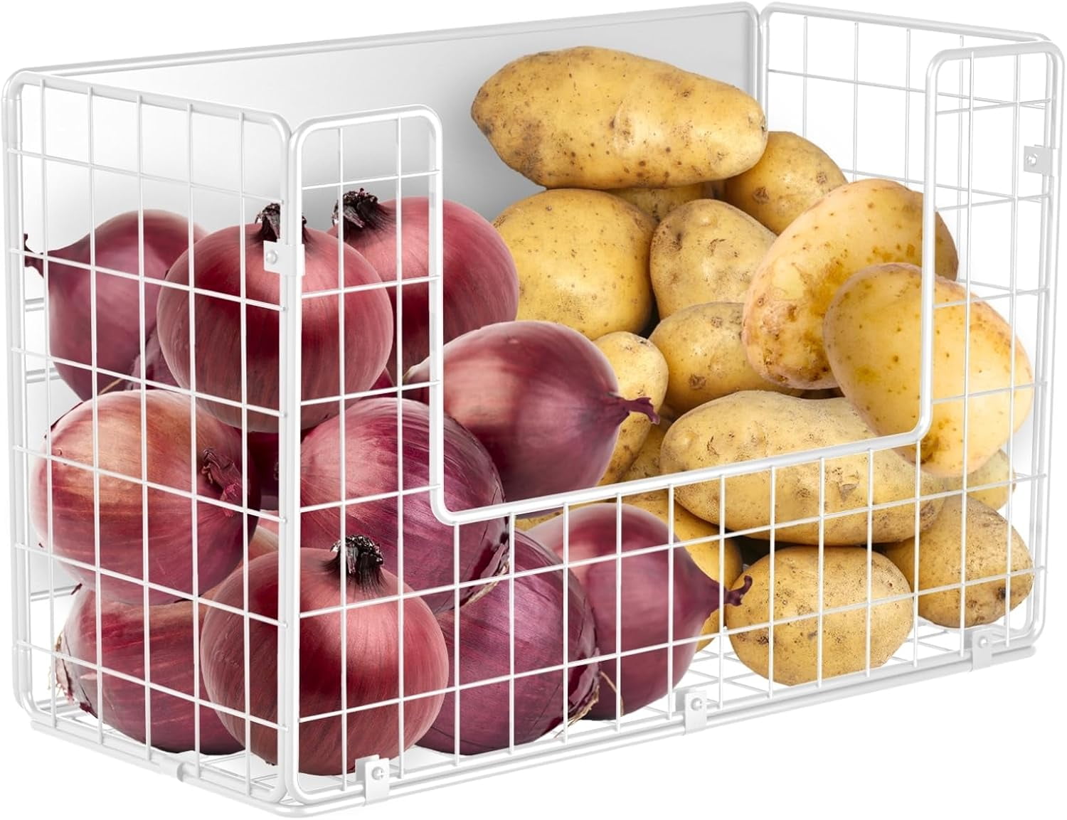CTIVBI Magnetic Shelf for Fridge Fruit Potato & Onion Storage Bins ...