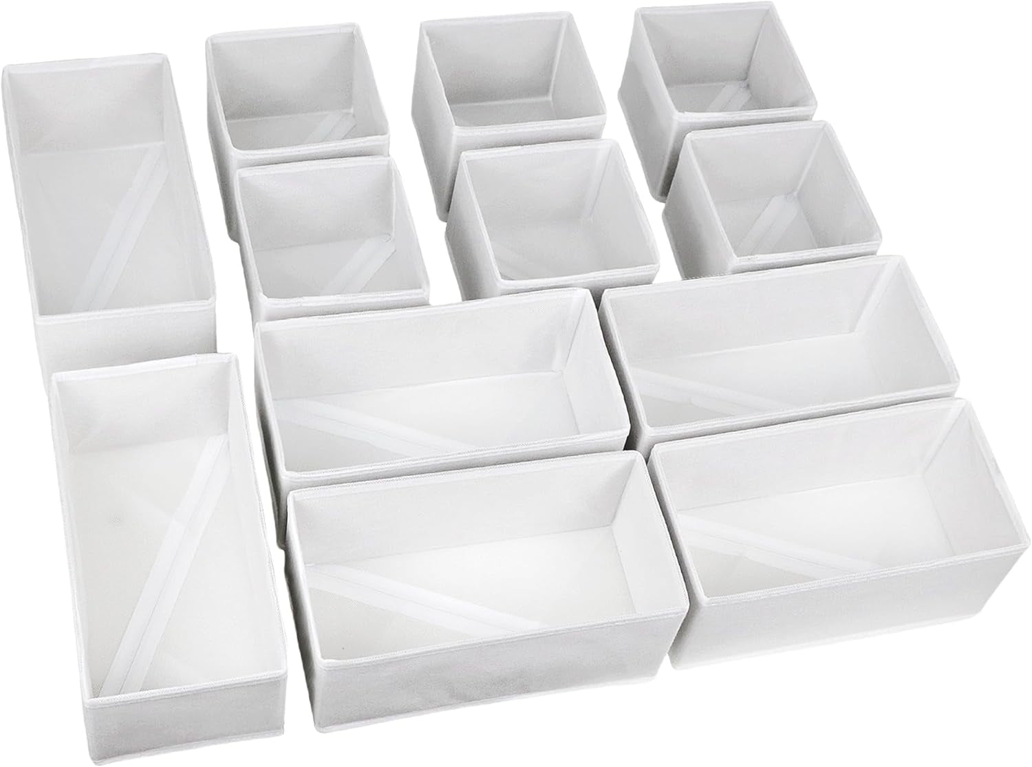 CTIVBI Set of 12 Drawer Organizer Fabric Closet Organizer and Storage ...