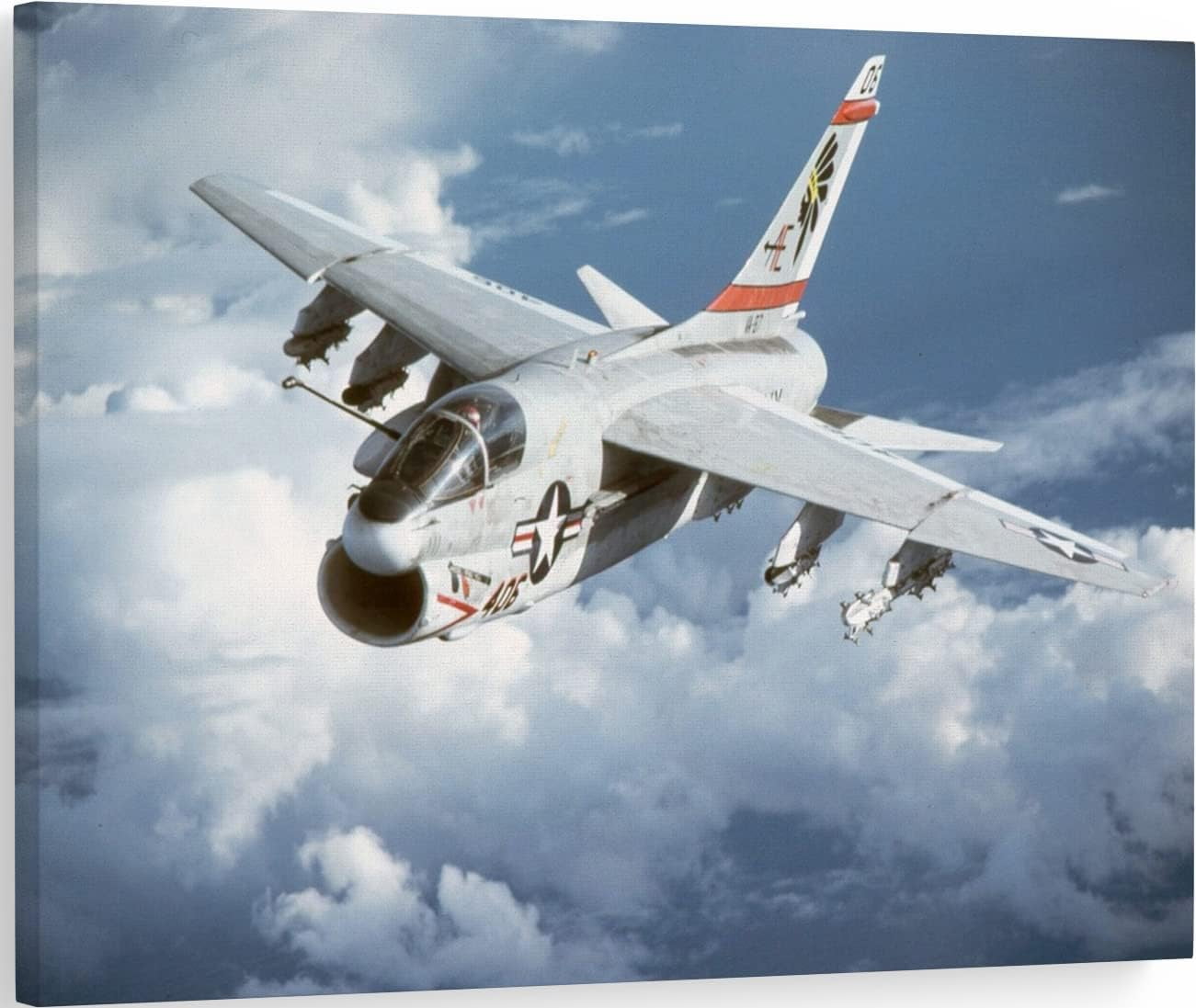 CTLL-Airplane Canvas Wall Art Prints A-7 Attack Aircraft CorsairⅡ ...