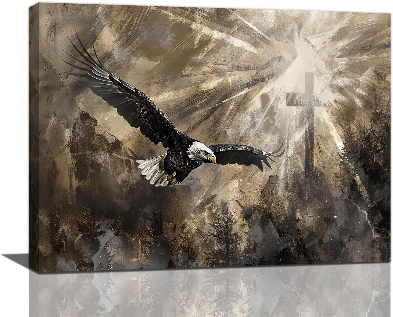 CTLL-Bald Eagle Canvas Wall Art Eagle Pictures Wall Decor Modern ...