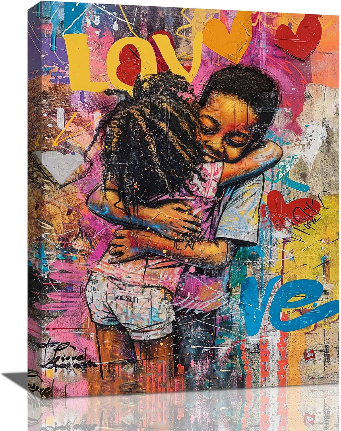 CTLL-Banksy Wall Art Street Graffiti African American Pictures ...