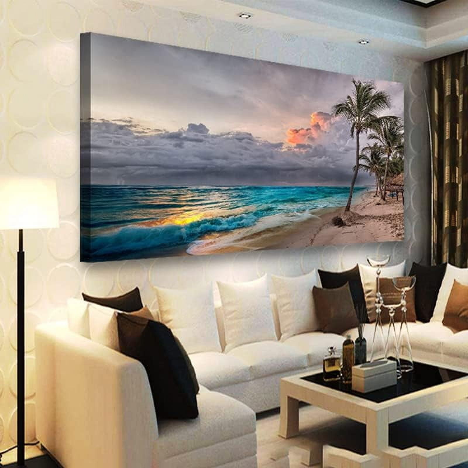 CTLL-Beach Themed Wall Art Canvas Prints Seascape Poster Bathroom Décor ...