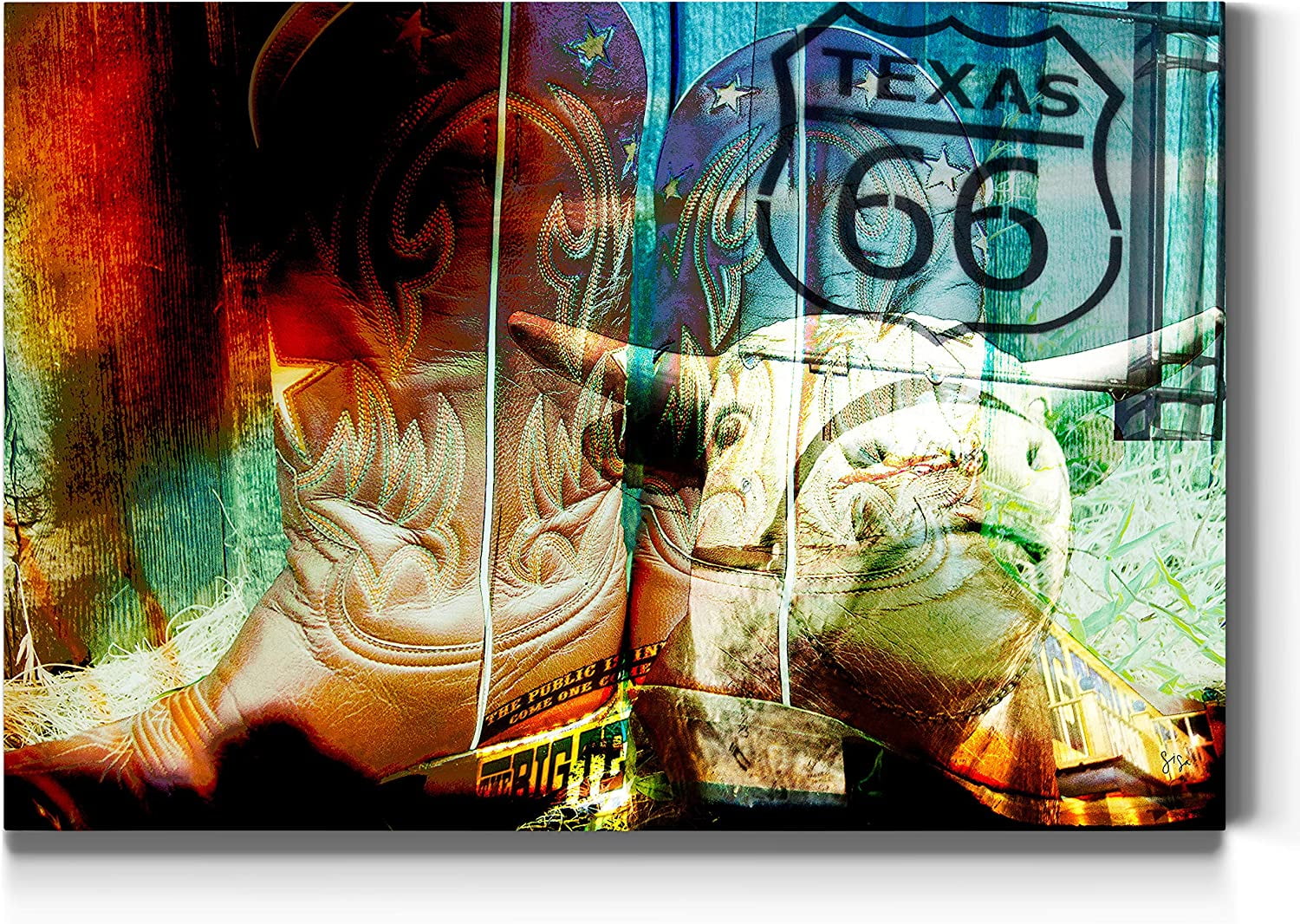 CTLL-Canvas Animal Wall Art Modern Paintings Decorations Colorful ...