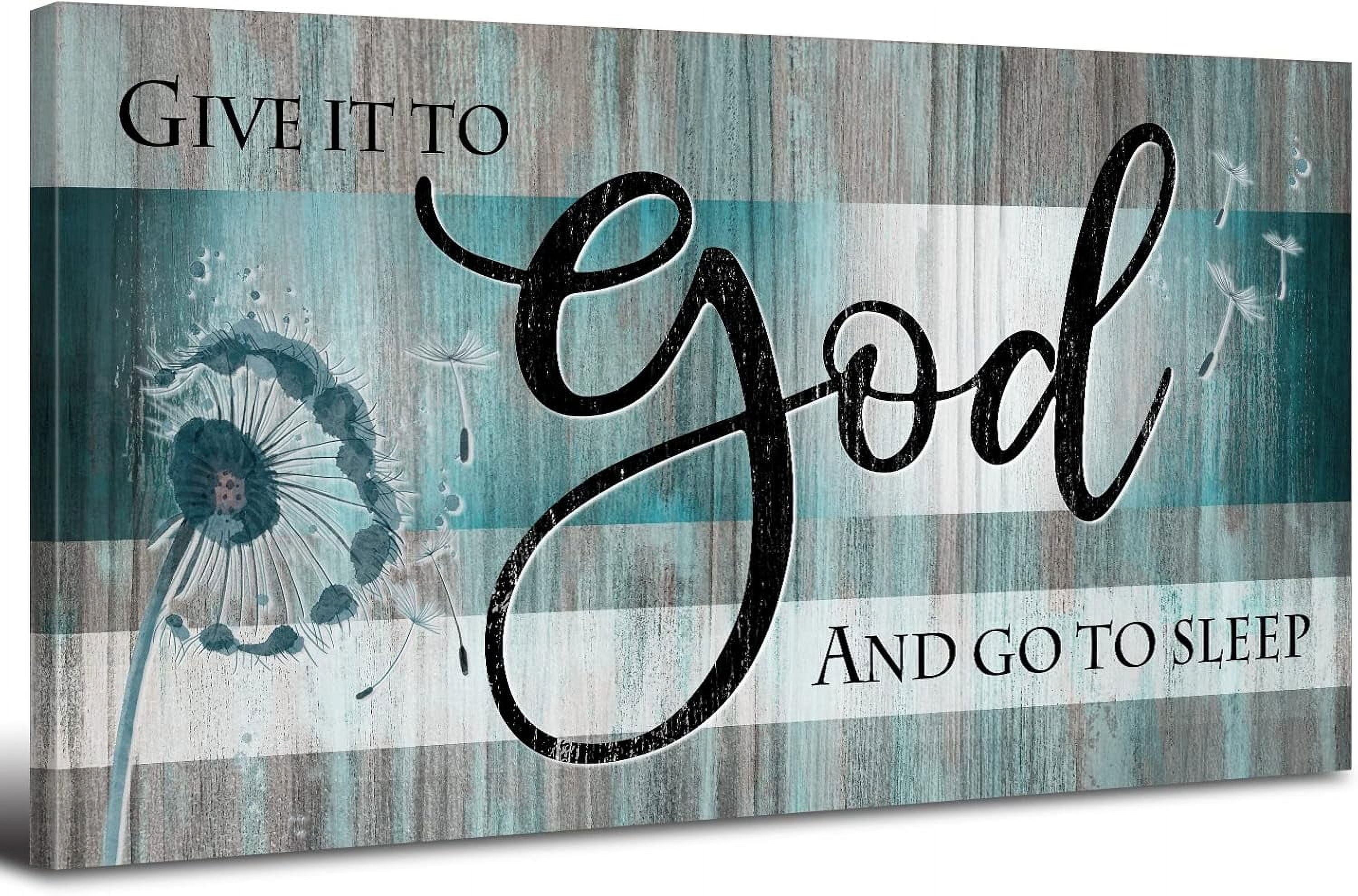 CTLL-Christian Wall Decor Bible Verse Wall Art Give It to God and Go to ...