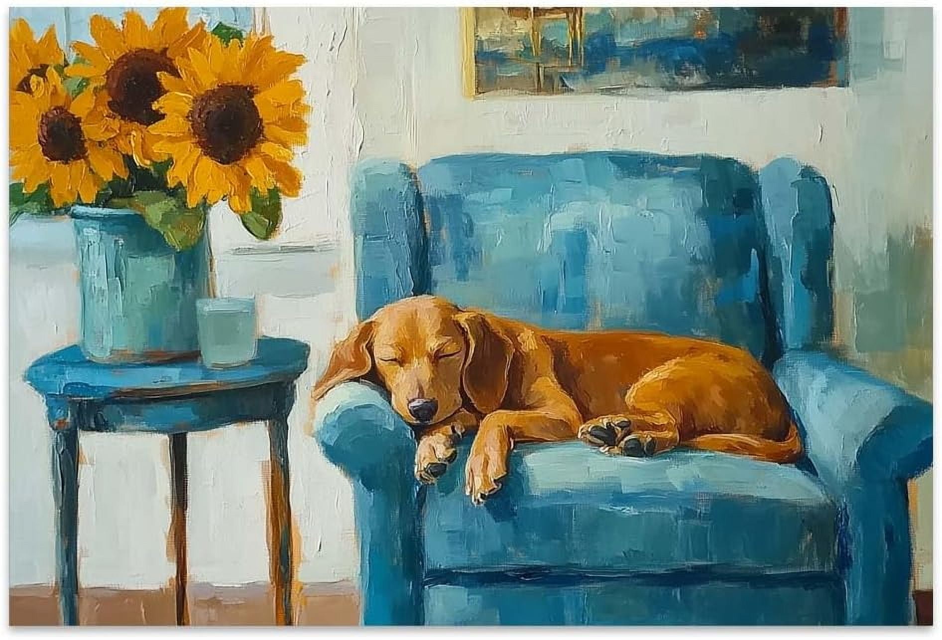 CTLL-Dachshund Cottagecore Prints Poster Aesthetic Canvas Wall Art ,for ...