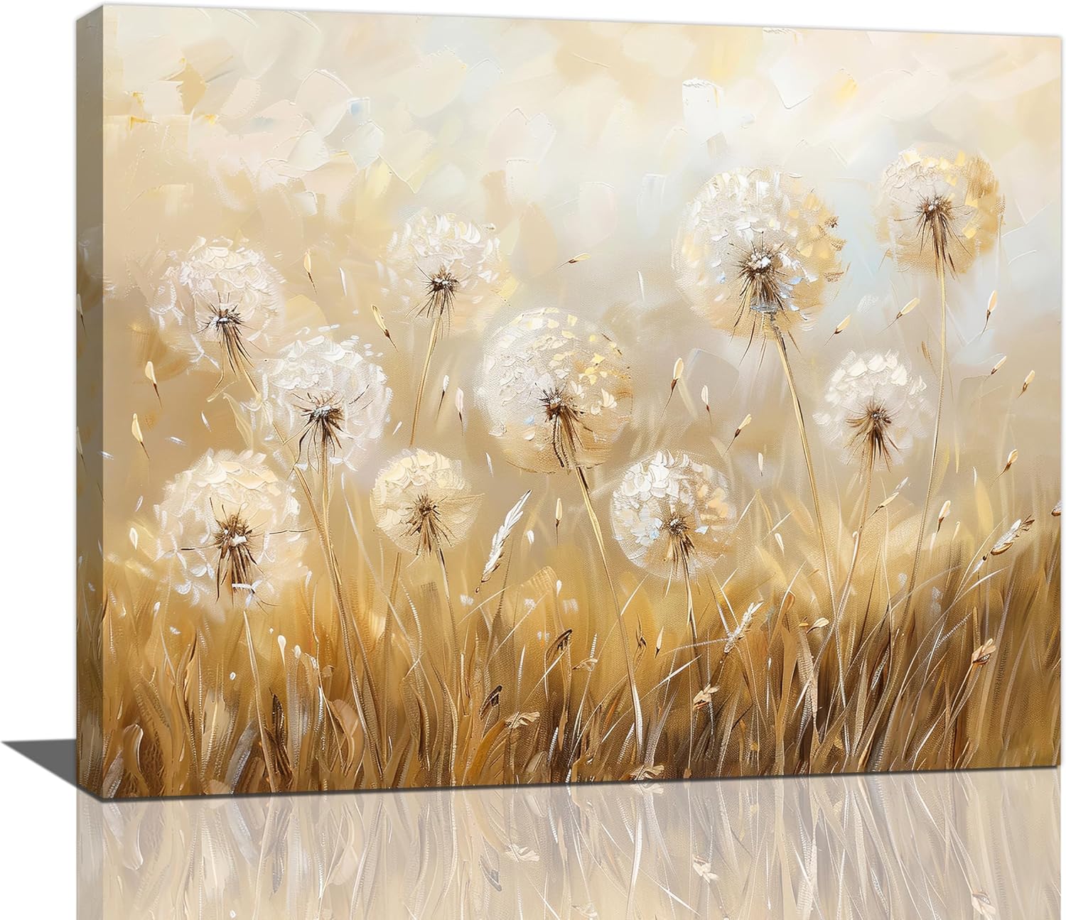 CTLL-Dandelion Decor Wall Art Countryside Flower Field Pictures Canvas ...