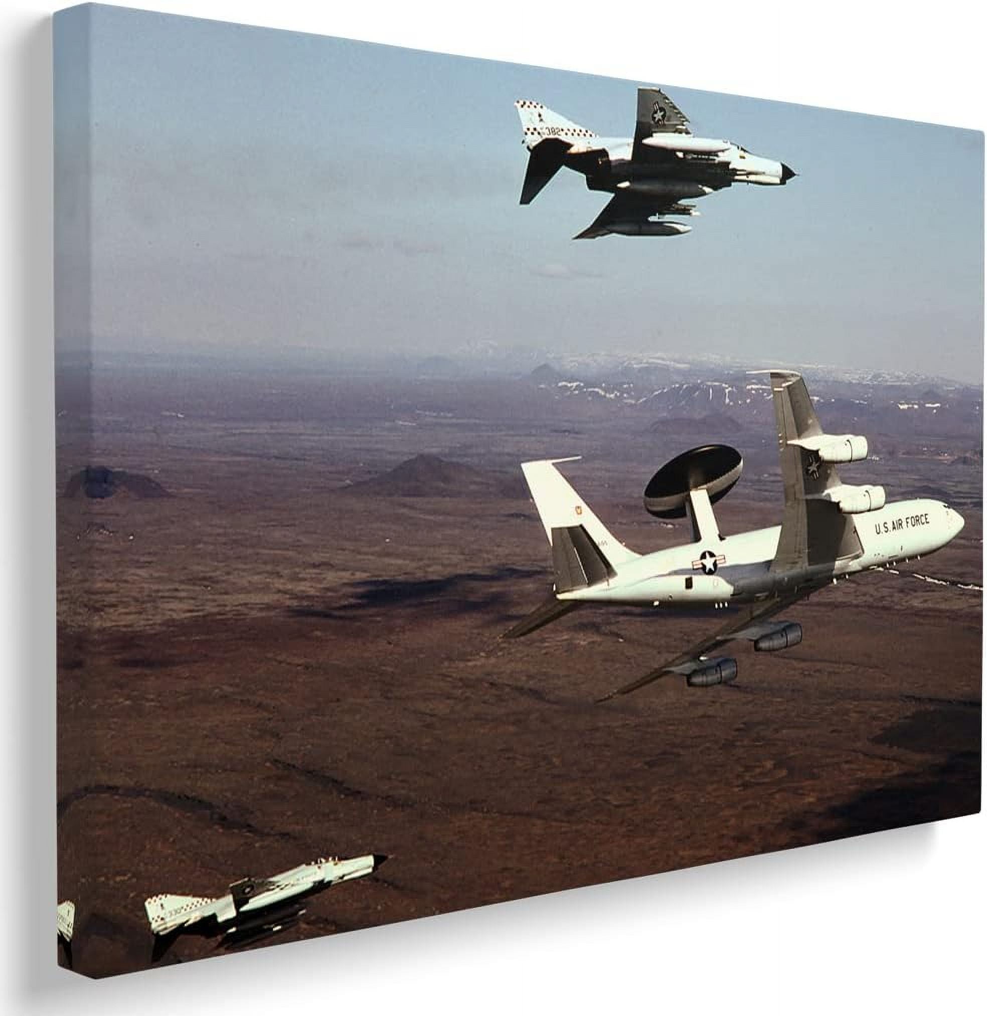 CTLL-E-3 Airplane Wall Art Decor Aviation Canvas Prints Boeing E-3 ...