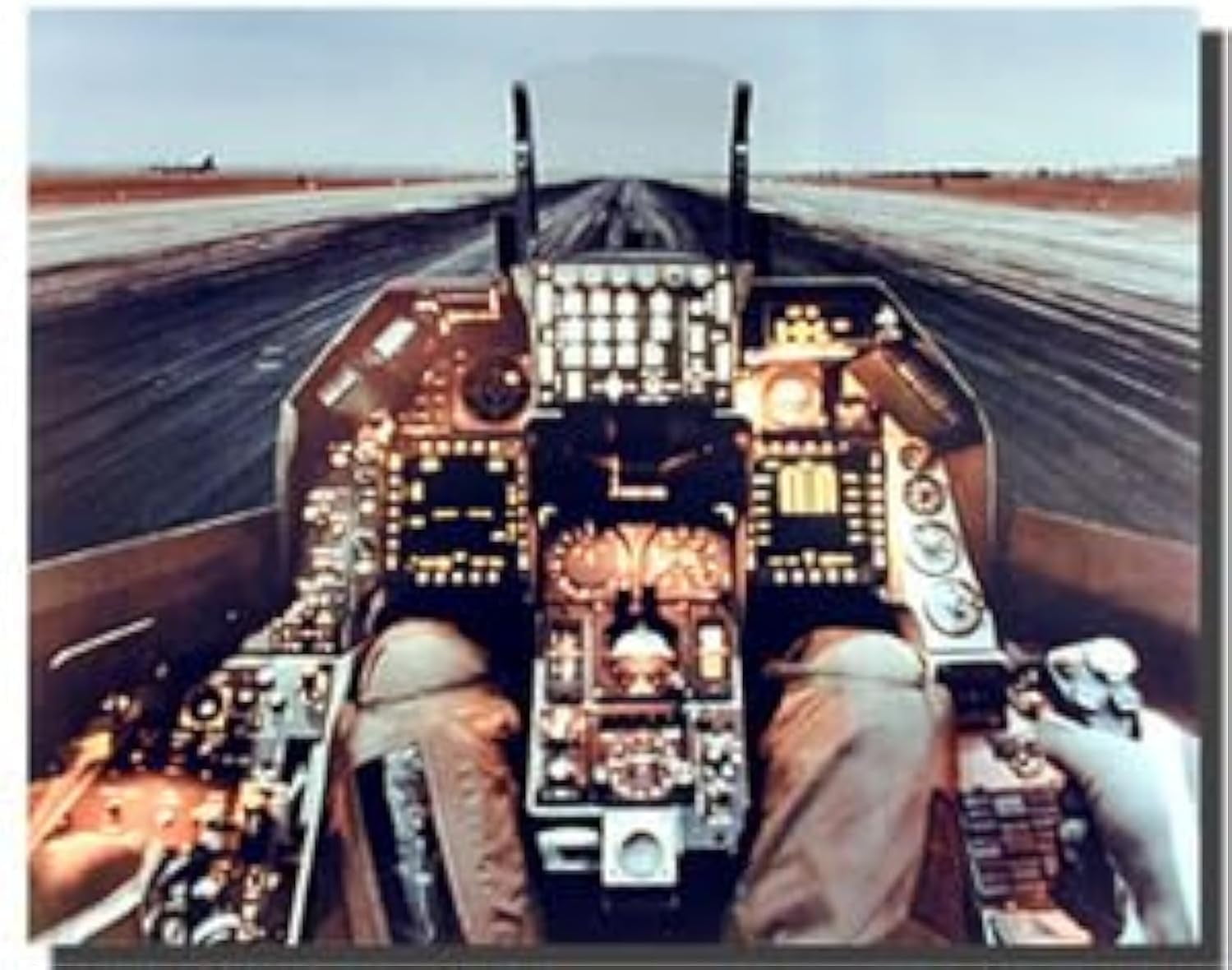 CTLL-F-16 Cockpit Flight Deck Wall Decor Military Aviation Art Print ...
