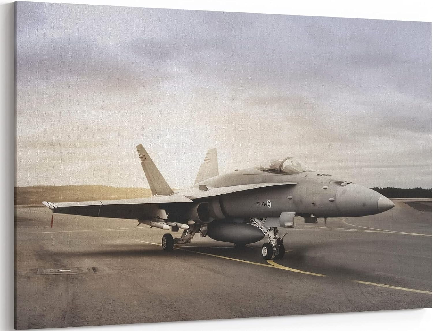 CTLL-F-18 Airplane Canvas Wall Art Prints F/A-18 Hornet Strike Fighter ...
