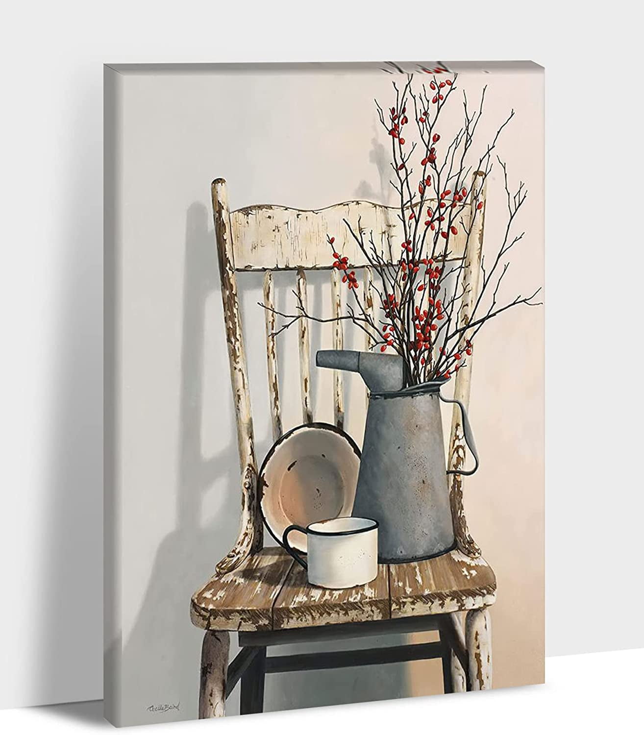 CTLL-Farmhouse Wall ArtVintage Still Life Pictures Art, Modern Decor for Living Room, Rustic ...