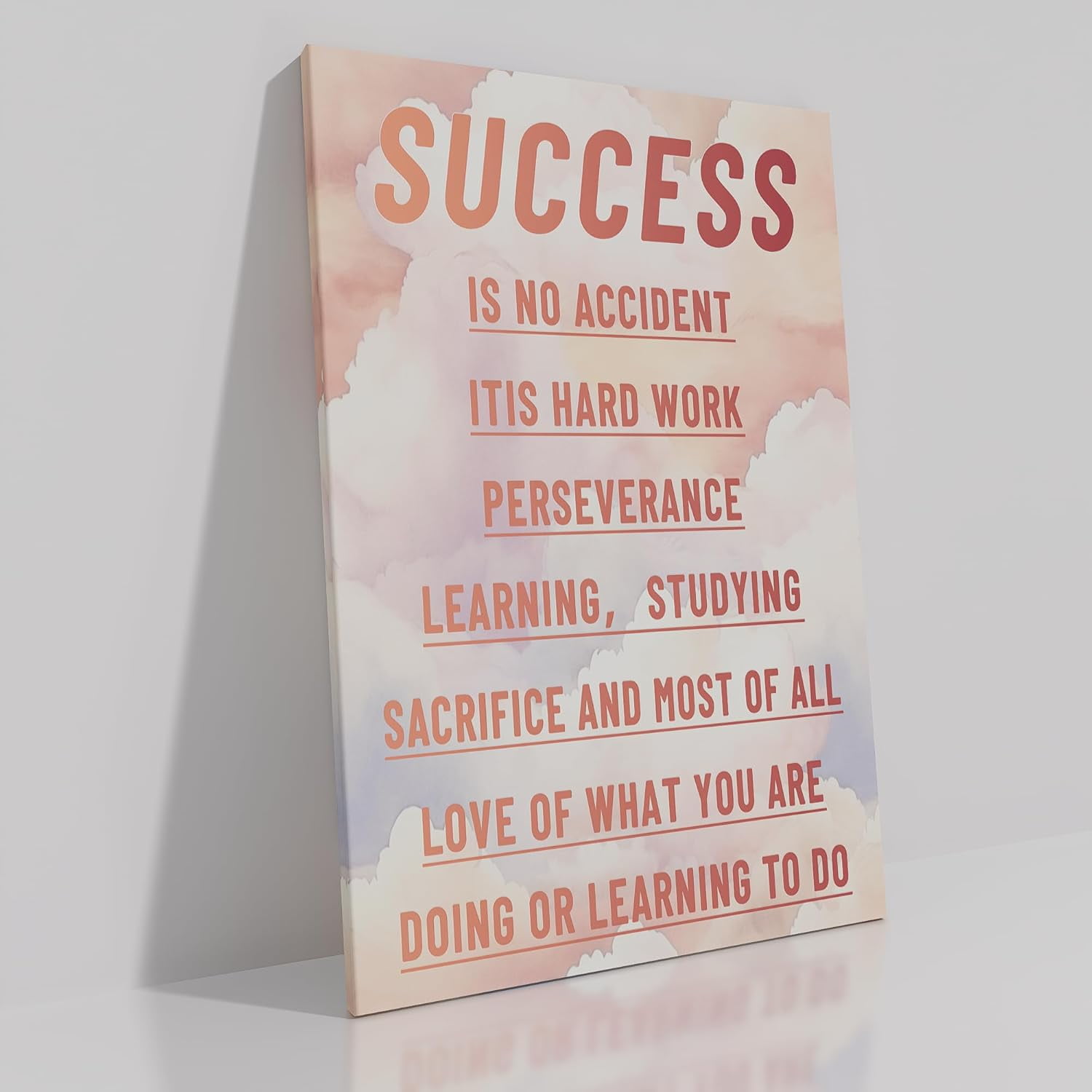 CTLL-Inspirational Canvas Poster Wall Art Decor Success Motivational ...