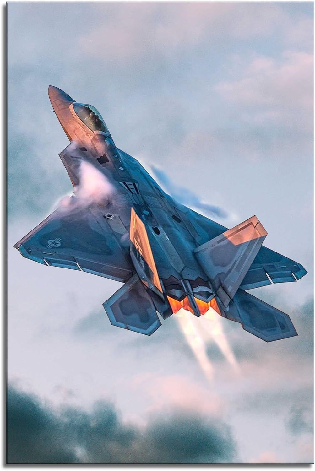 CTLL-Military Poster F-22 Raptor Jet Fighter Wall Art Airplane Plane ...