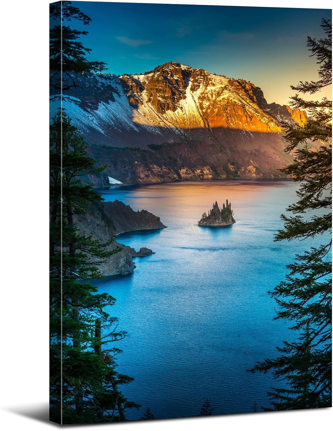 CTLL-Mountain Wall Art Phantom Ship Island Sunrise Crater National Park ...