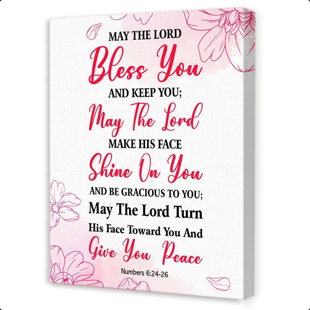 CTLL-Numbers 6:24-26 May the Lord Bless You and Keep You Wall Art ...