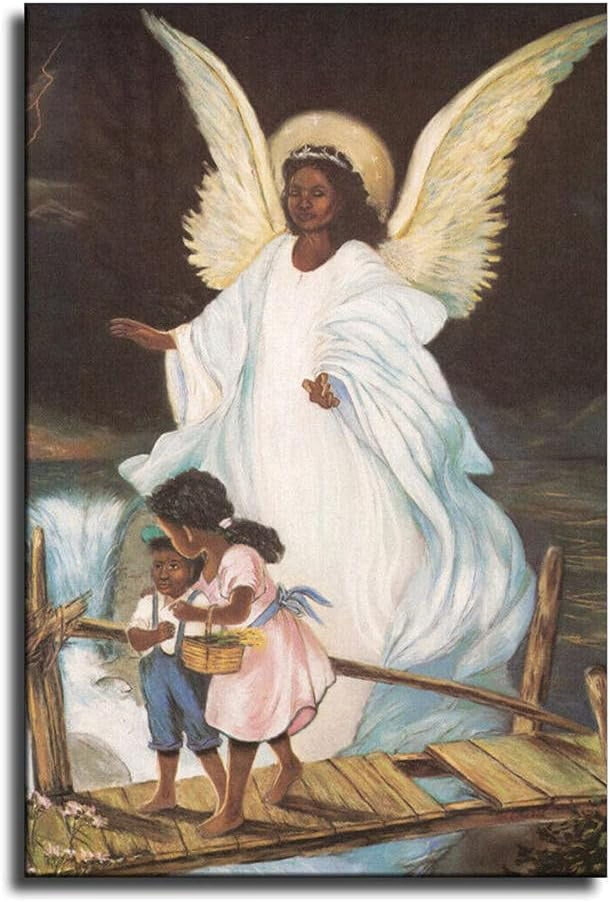 CTLL-Our Lady Mary Guardian Angel and Child Jesus Painting Poster ...