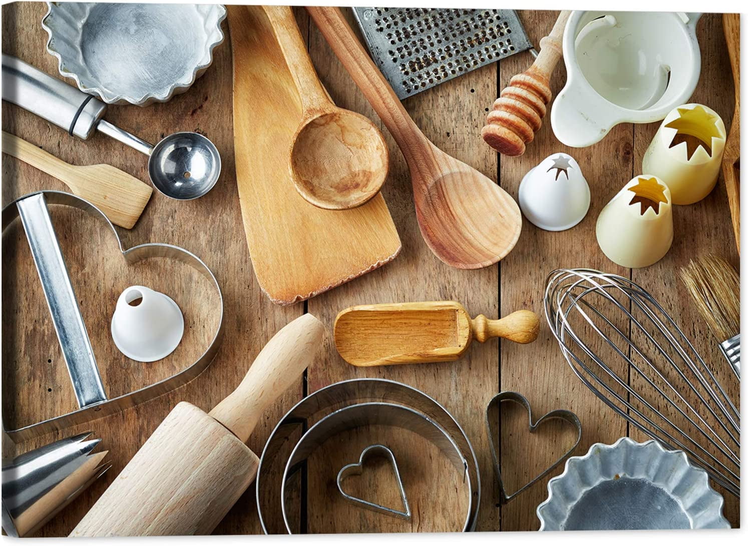 CTLL-Oversized Kitchen Canvas Wall Art Kitchenware Picture for Home ...