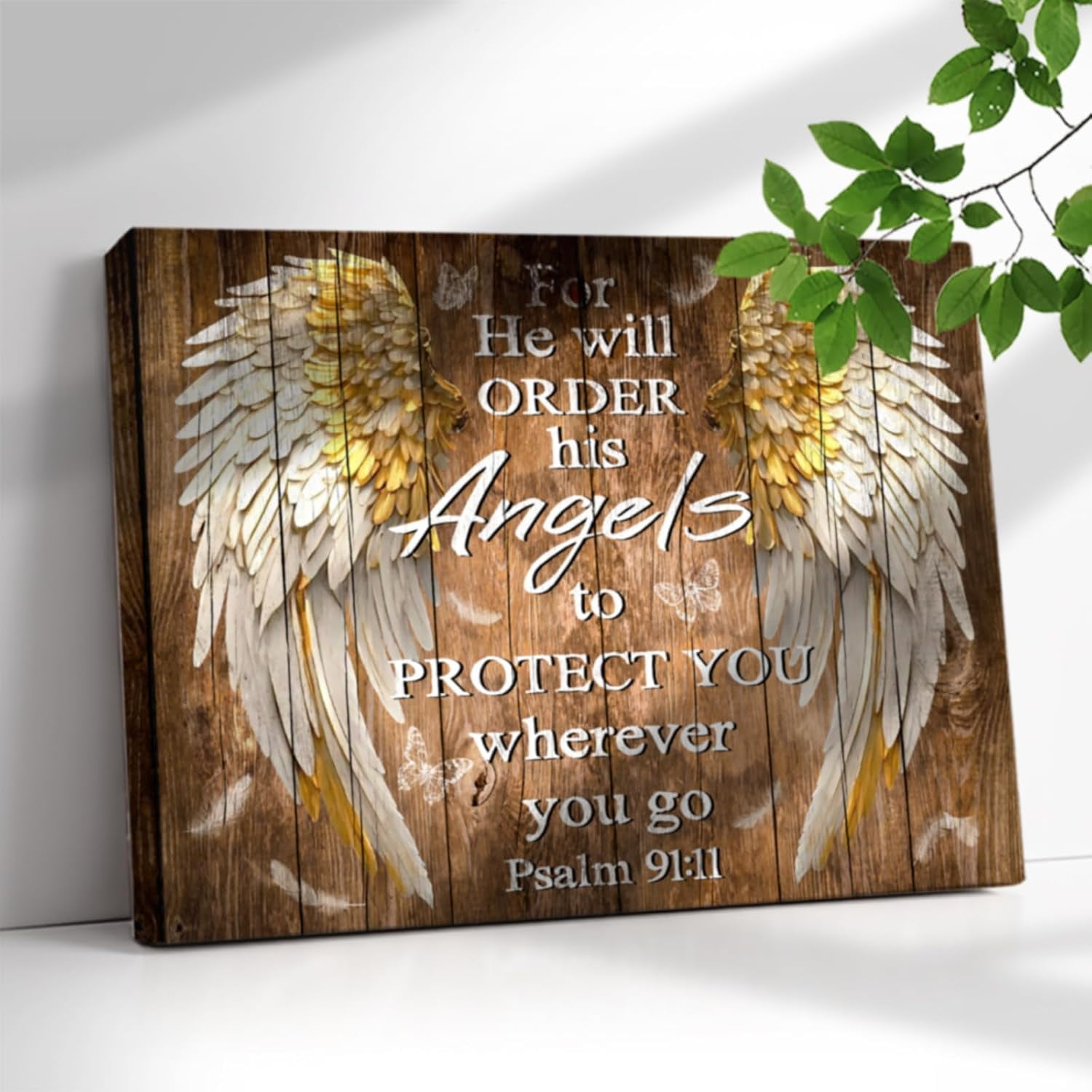 CTLL-Scripture Psalm 91 Wall Art Christian Artwork Bible Verse Wall ...