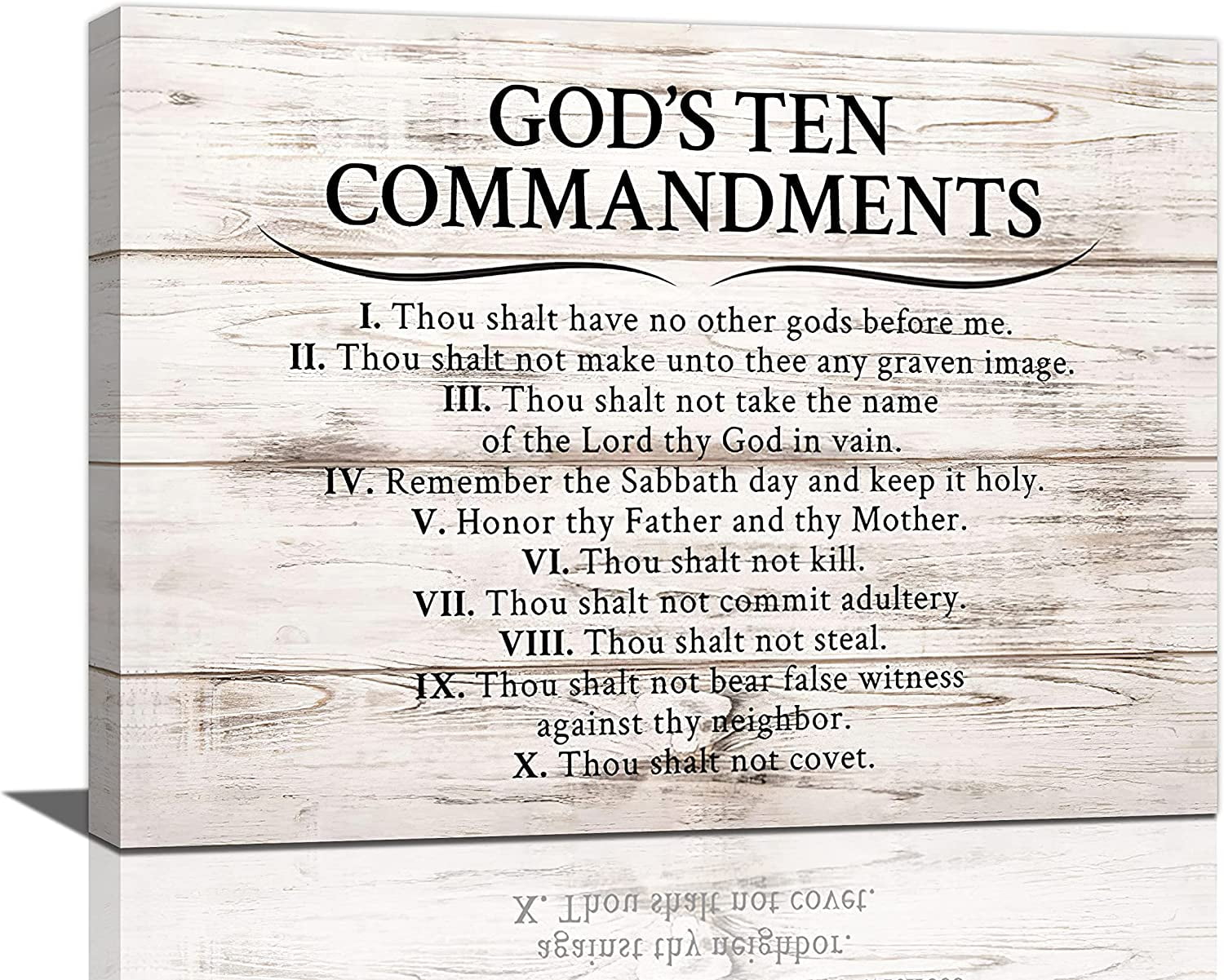 CTLL-Ten Commandments Wall Decor 10 Commandments Wall Art Christian ...