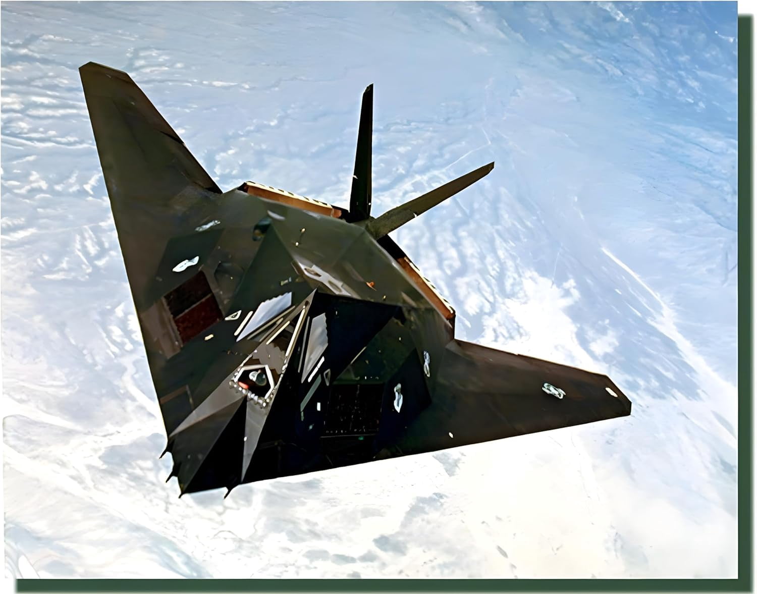 CTLL-USAF F-117A Stealth Fighter Jet Aviation Aircraft Wall Decor Art ...