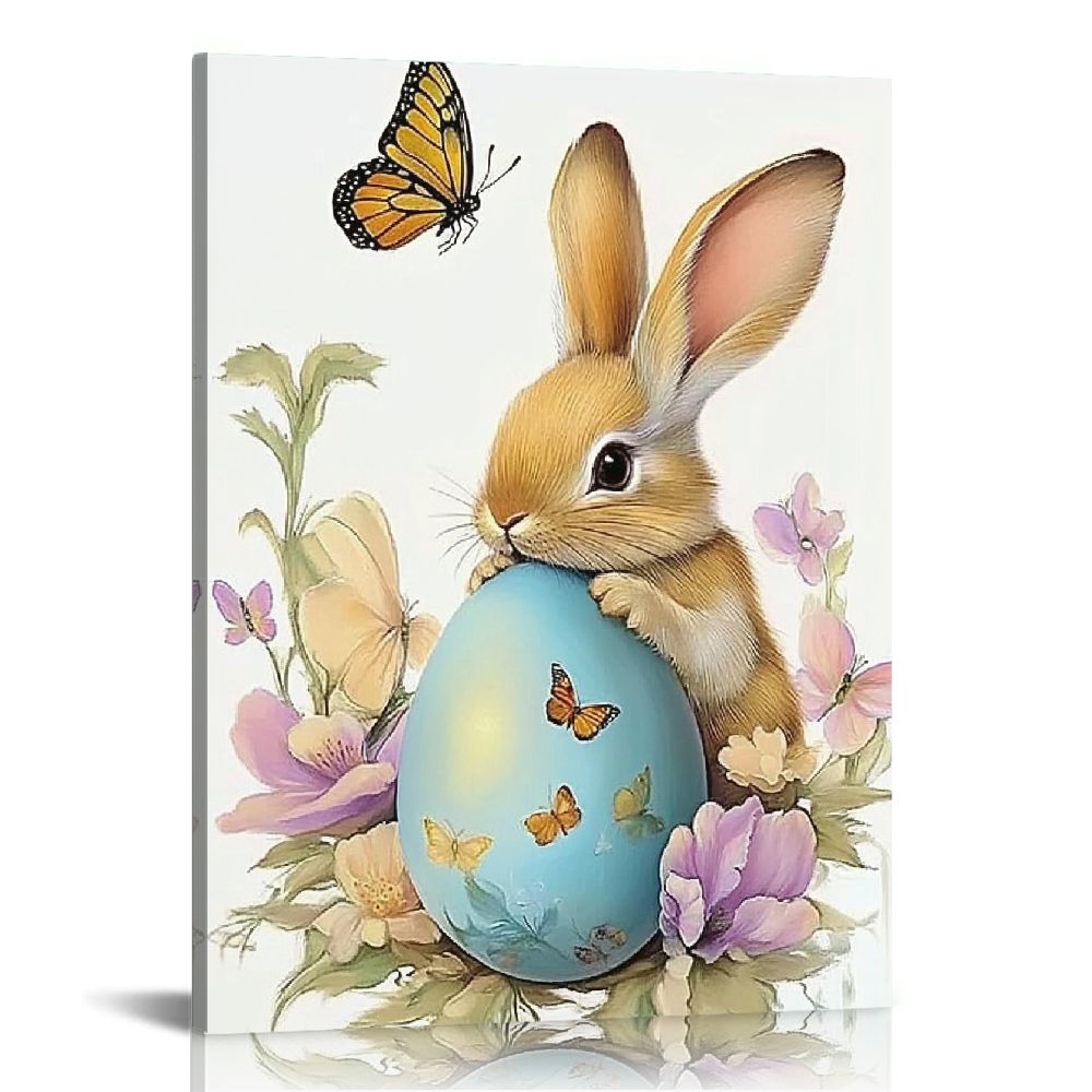 CTLONG Easter Bunny and Rabbit Egg Wall Decor For Bedroom Fashion ...