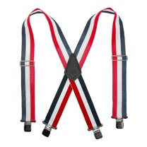 CLC SUSPENDERS RD/WHT/BL (Pack of 1) - Walmart.com