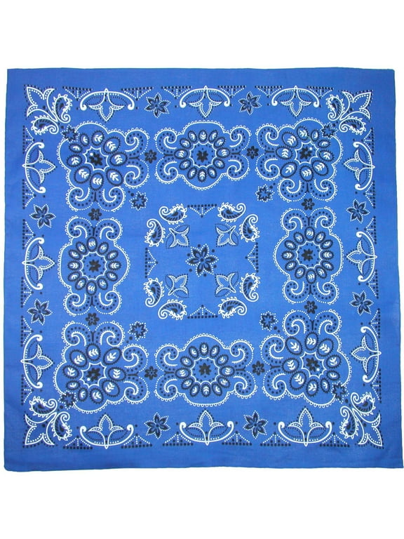 Large Bandanas 27 x 27 | Versatile Biker Rags | Classic Paisley Bandana ...