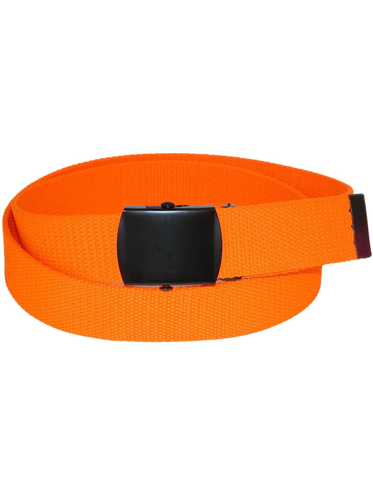 CTM Adjustable 1.25 Inch Wide Neon Fabric Web Belt (Women's Plus ...