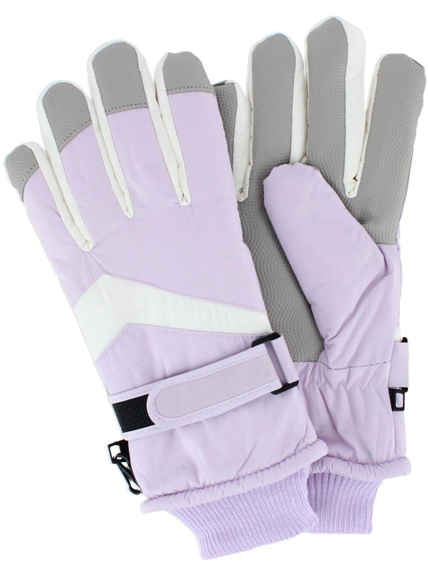 CTM Adult Winter Ski Gloves with Extended Cuff and Wrist Strap by ...