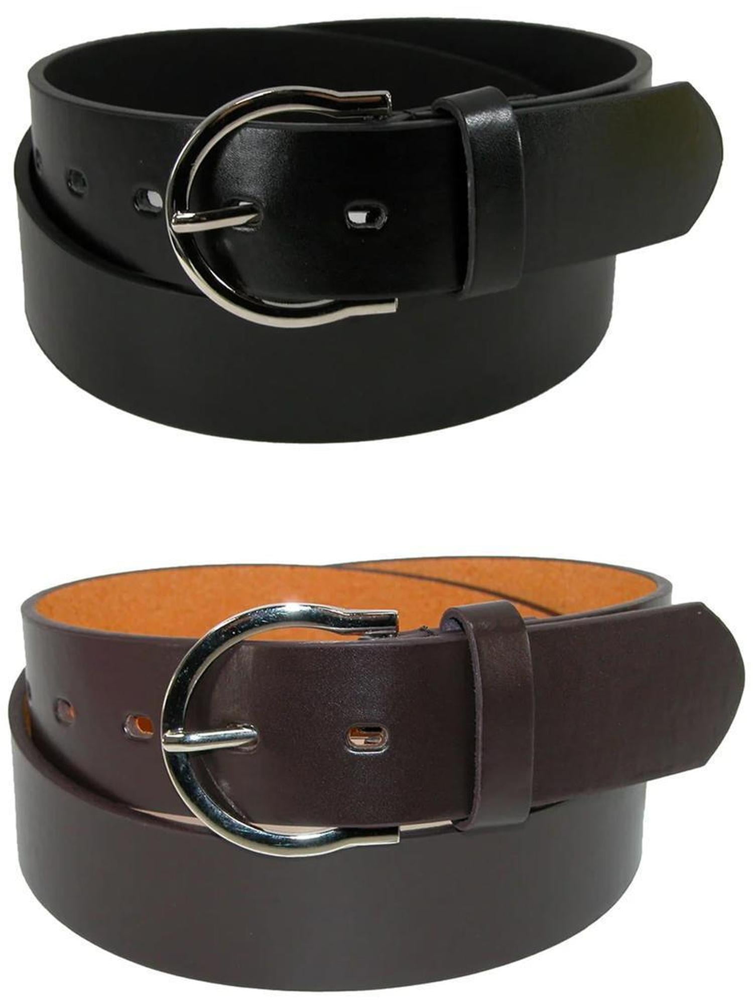 CTM 1 3/8 Inch Wide Basic Bridle Belt (Women) - Walmart.com