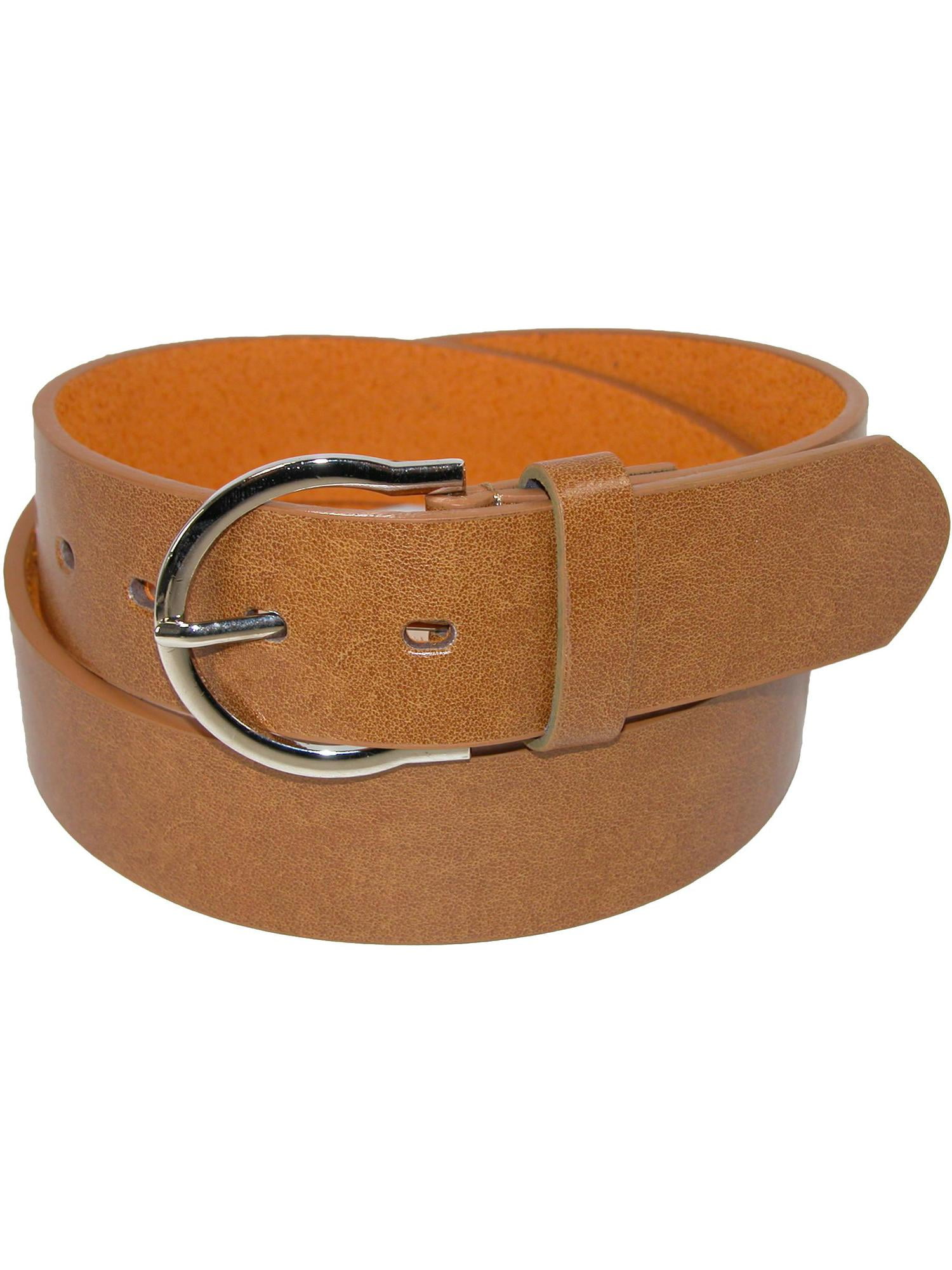 CTM 1 3/8 Inch Wide Basic Bridle Belt (Women) - Walmart.com