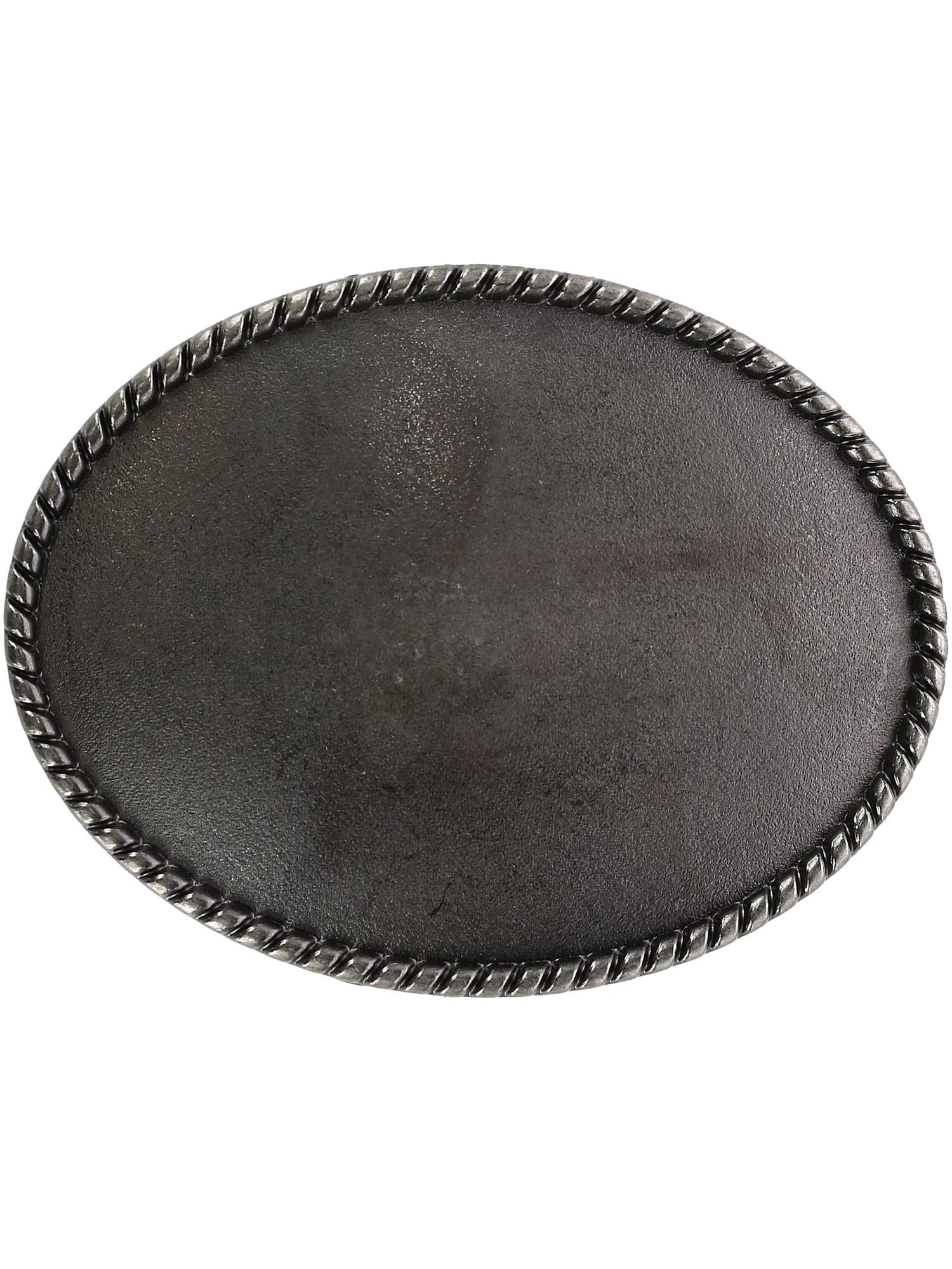 CTM Blank Oval Belt Buckle with Edge Detail - Walmart.com
