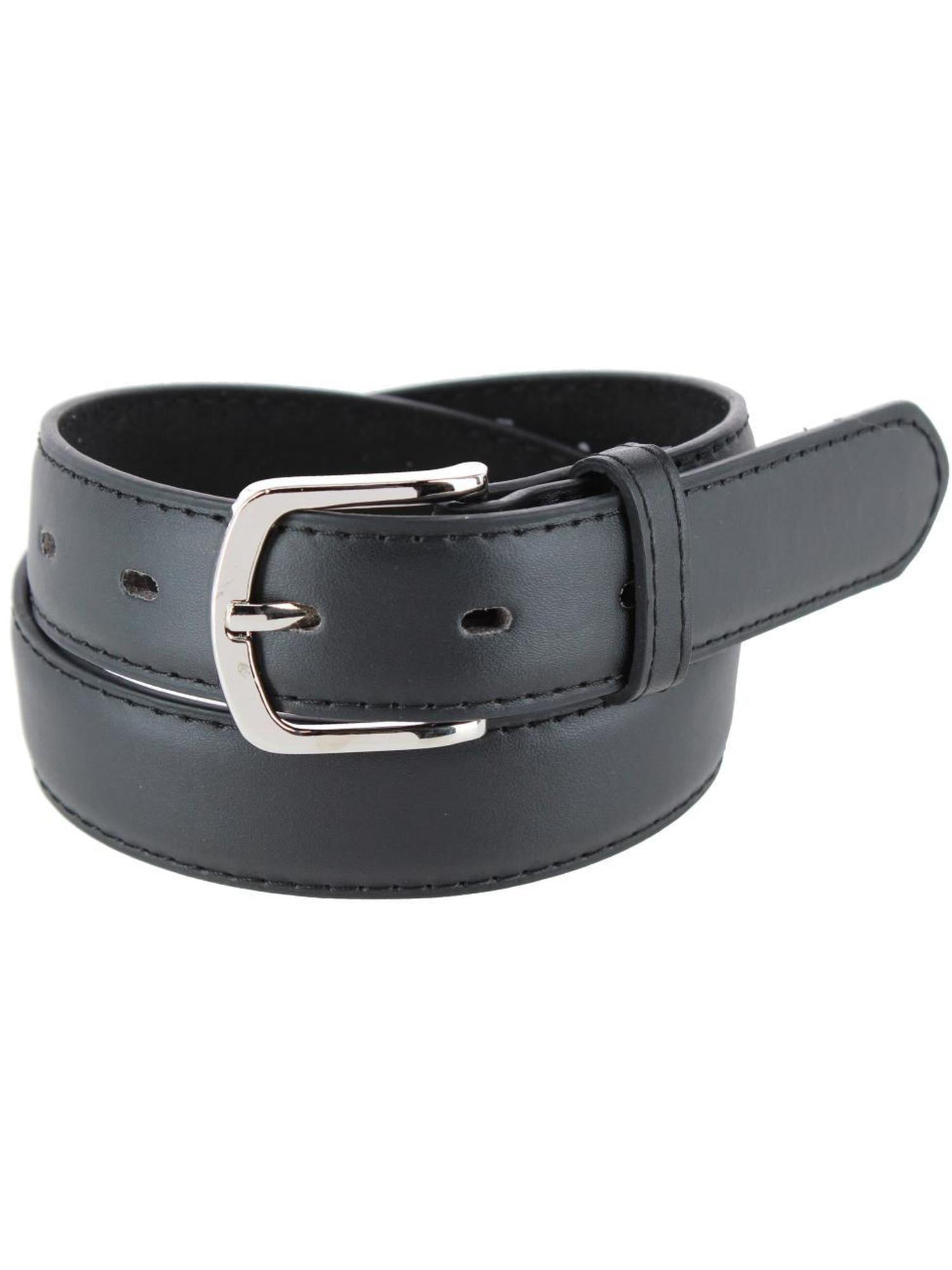 CTM Boy's Casual Basic Leather Belt - Walmart.com
