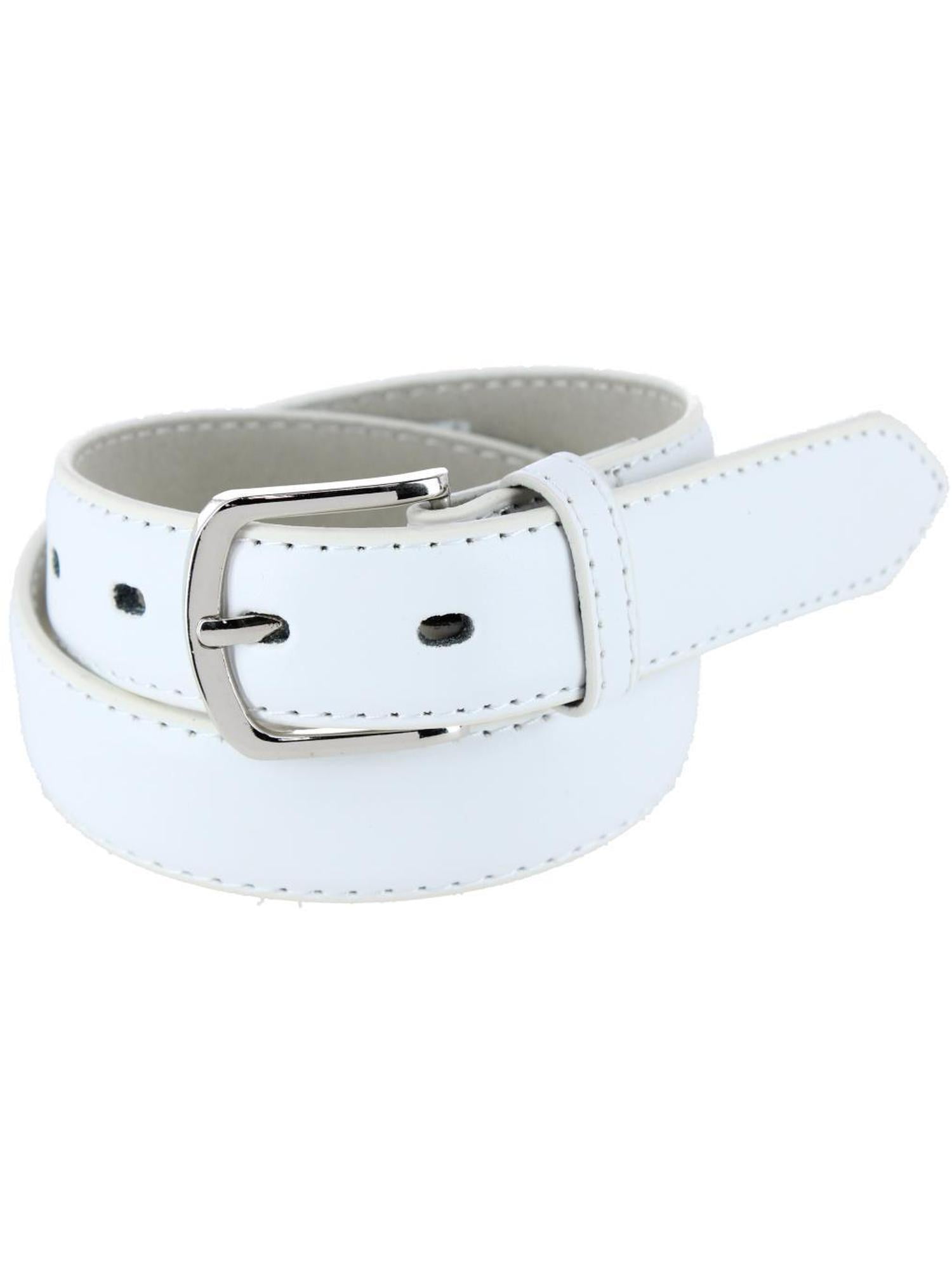 CTM Boy's Casual Basic Leather Belt - Walmart.com