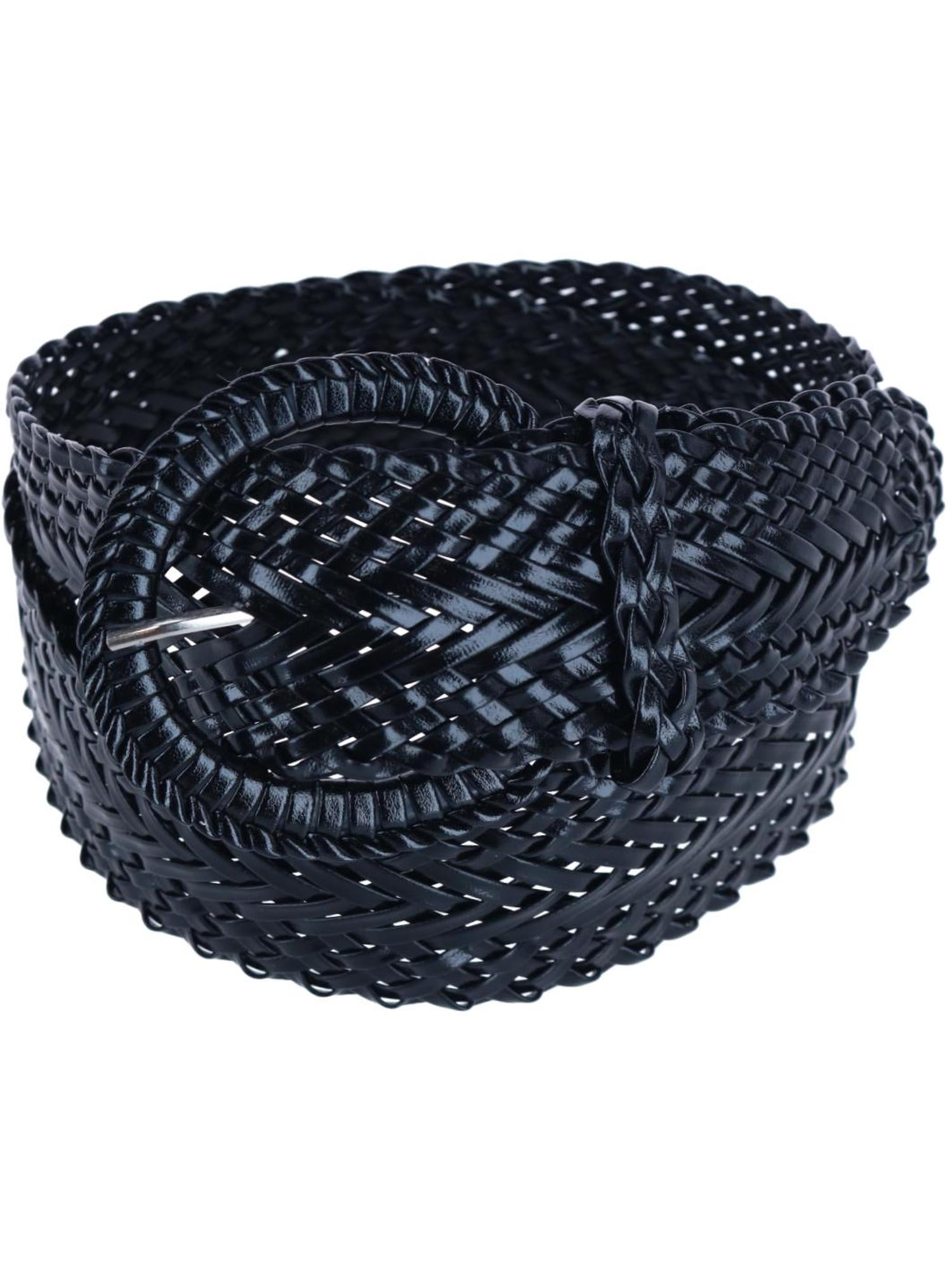 CTM Braided Wide Belt with Matching Buckle (Women) - Walmart.com