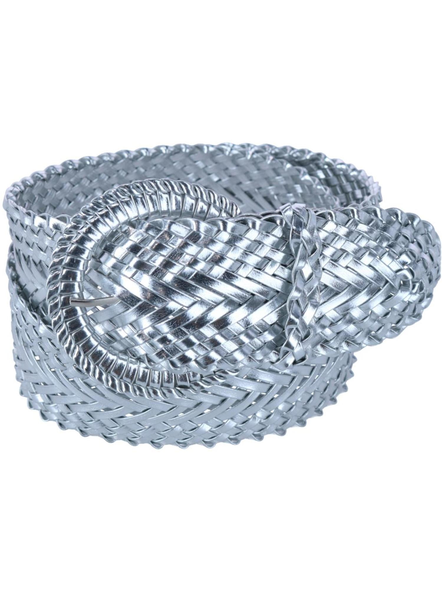 CTM Braided Wide Belt with Matching Buckle (Women) - Walmart.com