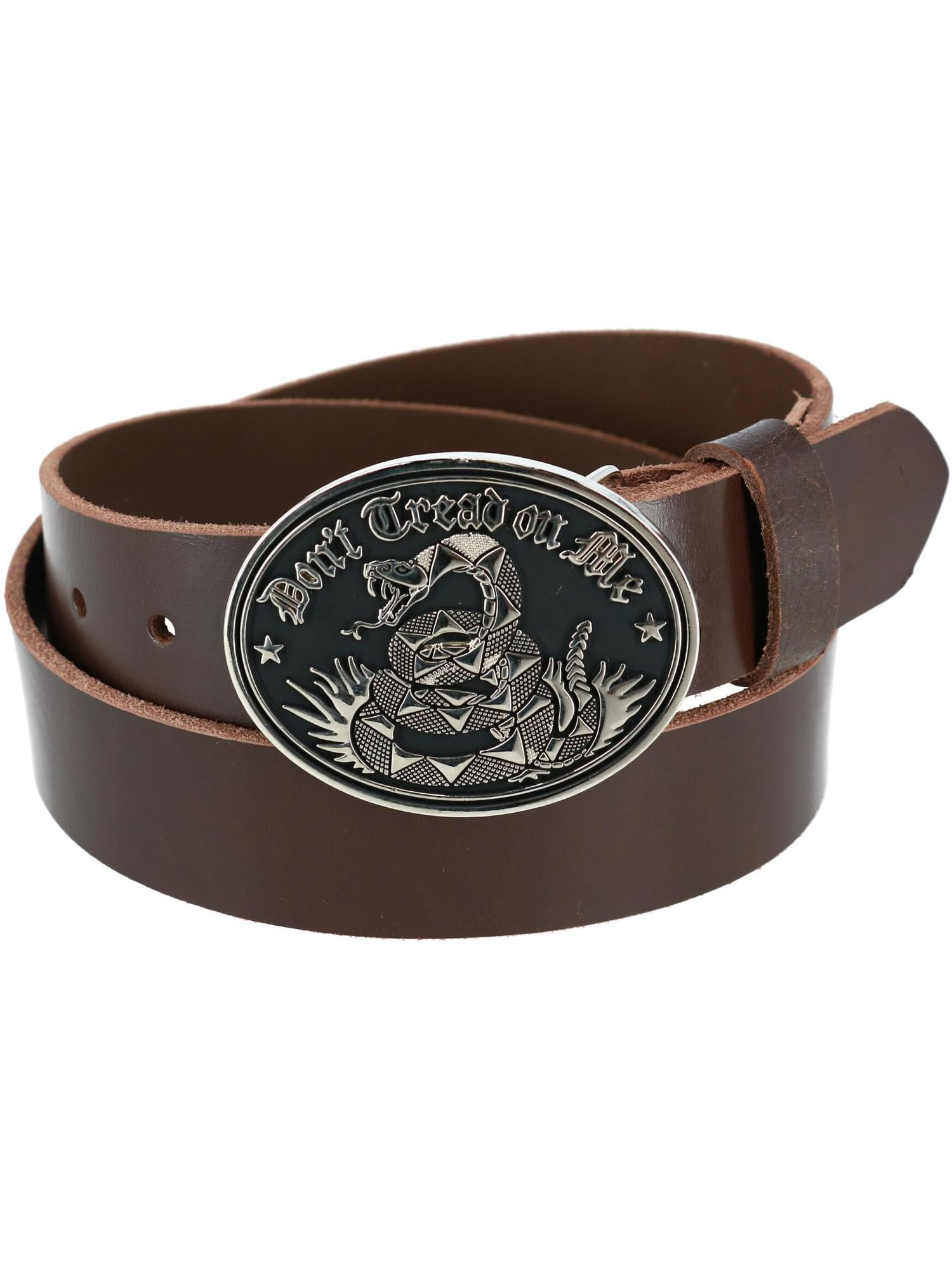 CTM Bridle Belt with Don't Tread on Me Buckle (2 Buckle Set) (Men ...